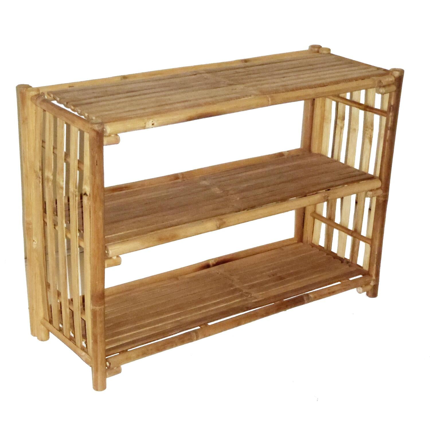 Bamboo54 Outdoor Garden Stand, Versatile Storage Bamboo Shelf Table ...