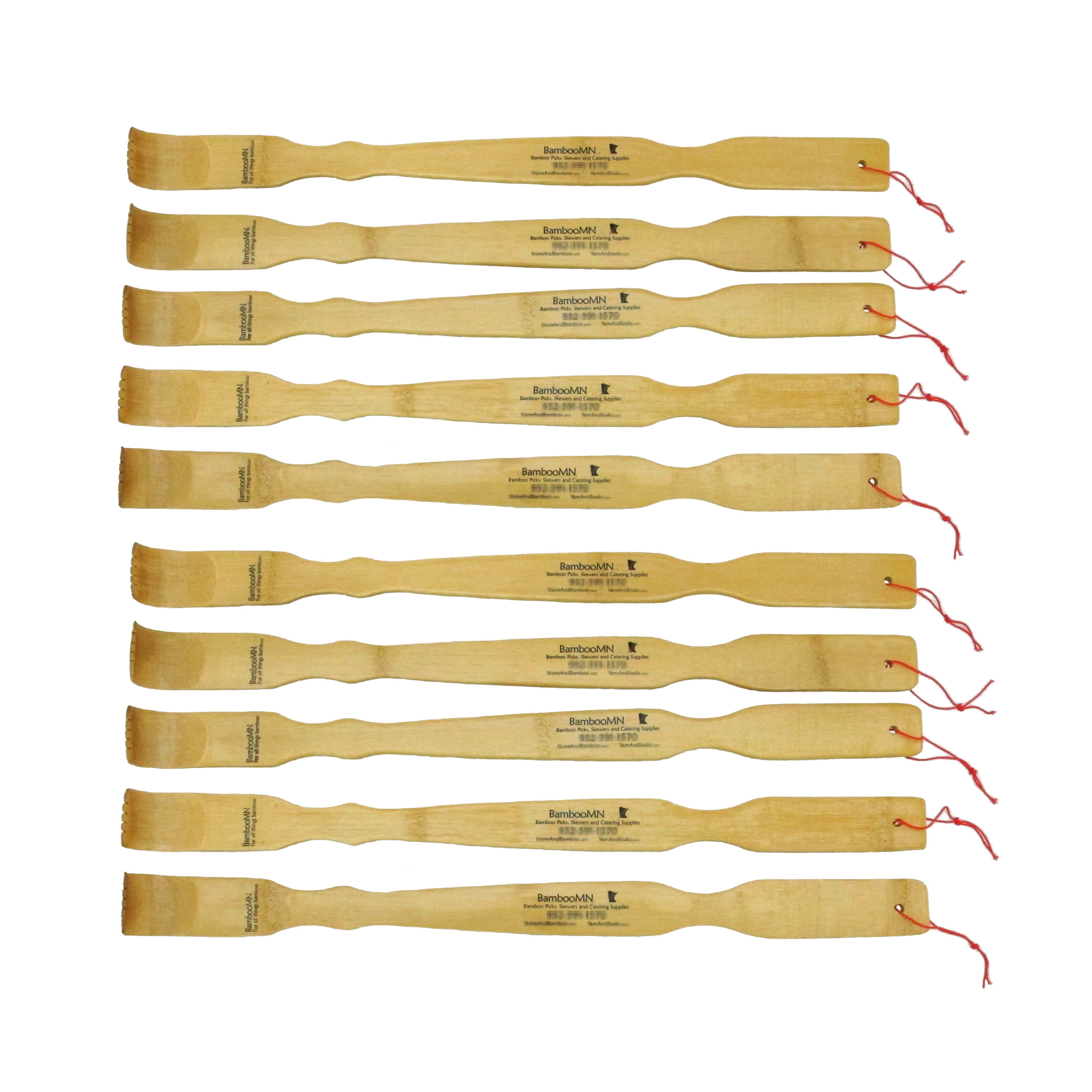 BambooMN 10 Pieces 17 Inch Traditional Bamboo Wooden Back Scratchers ...