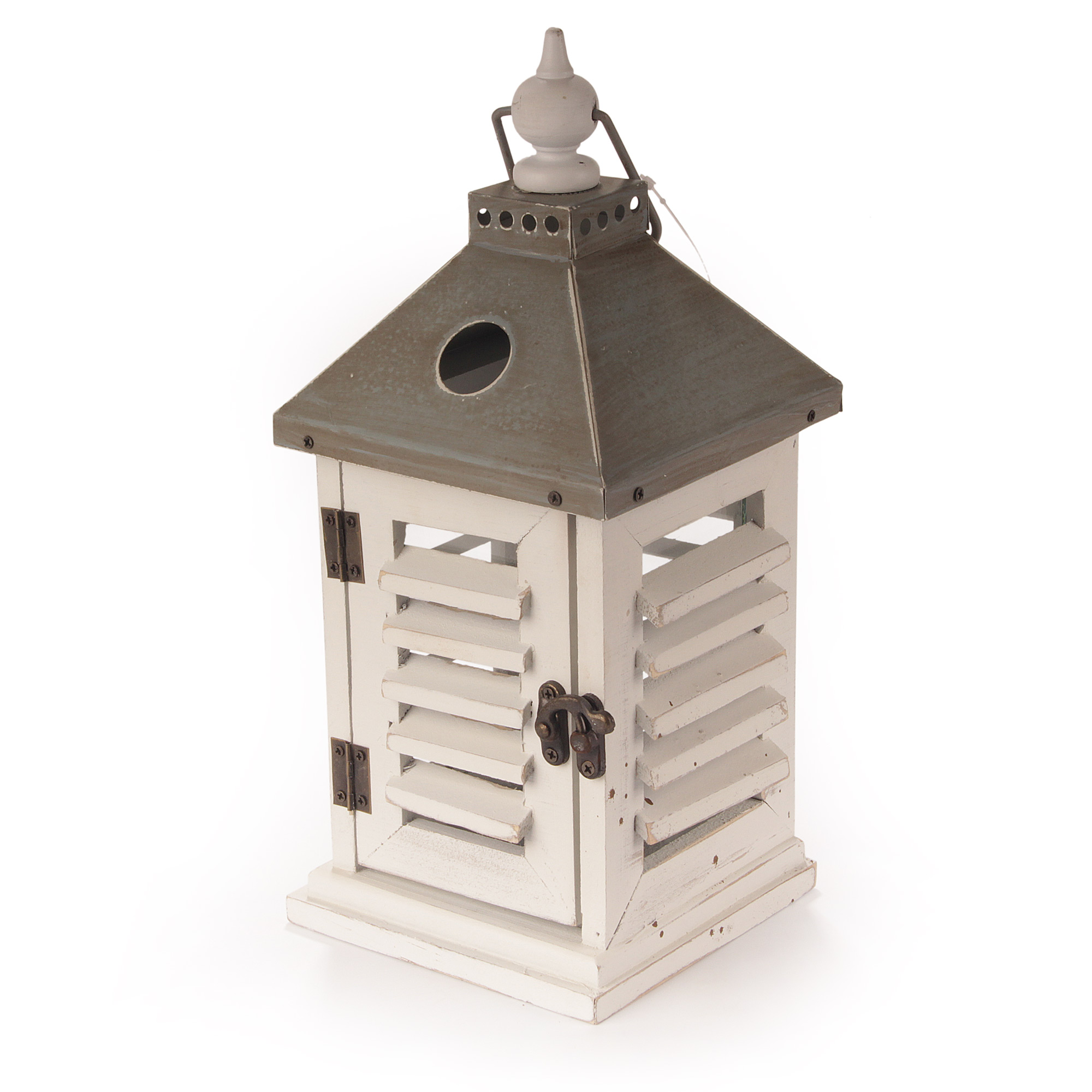 BambooMN - 12" Decorative wooden farmhouse lanterns - Large rustic ...