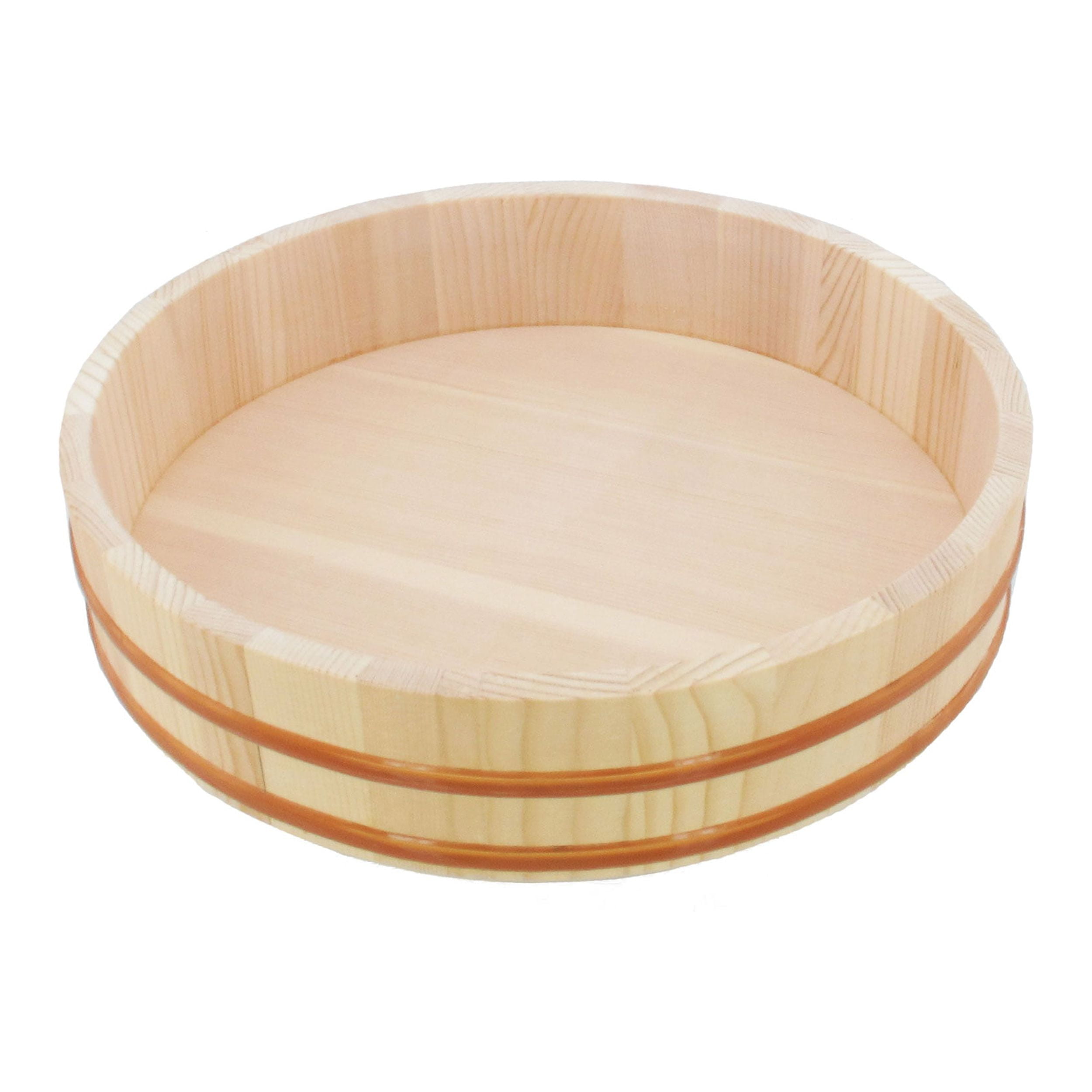 BambooMN 13" Hangiri Sushi Oke Rice Mixing Tub, 1 Piece - Walmart.com