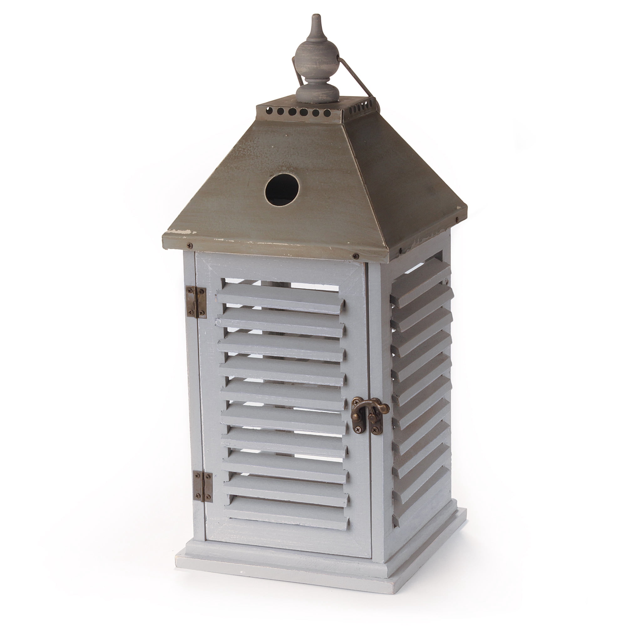 BambooMN - 15" Decorative wooden farmhouse lanterns - Large rustic ...