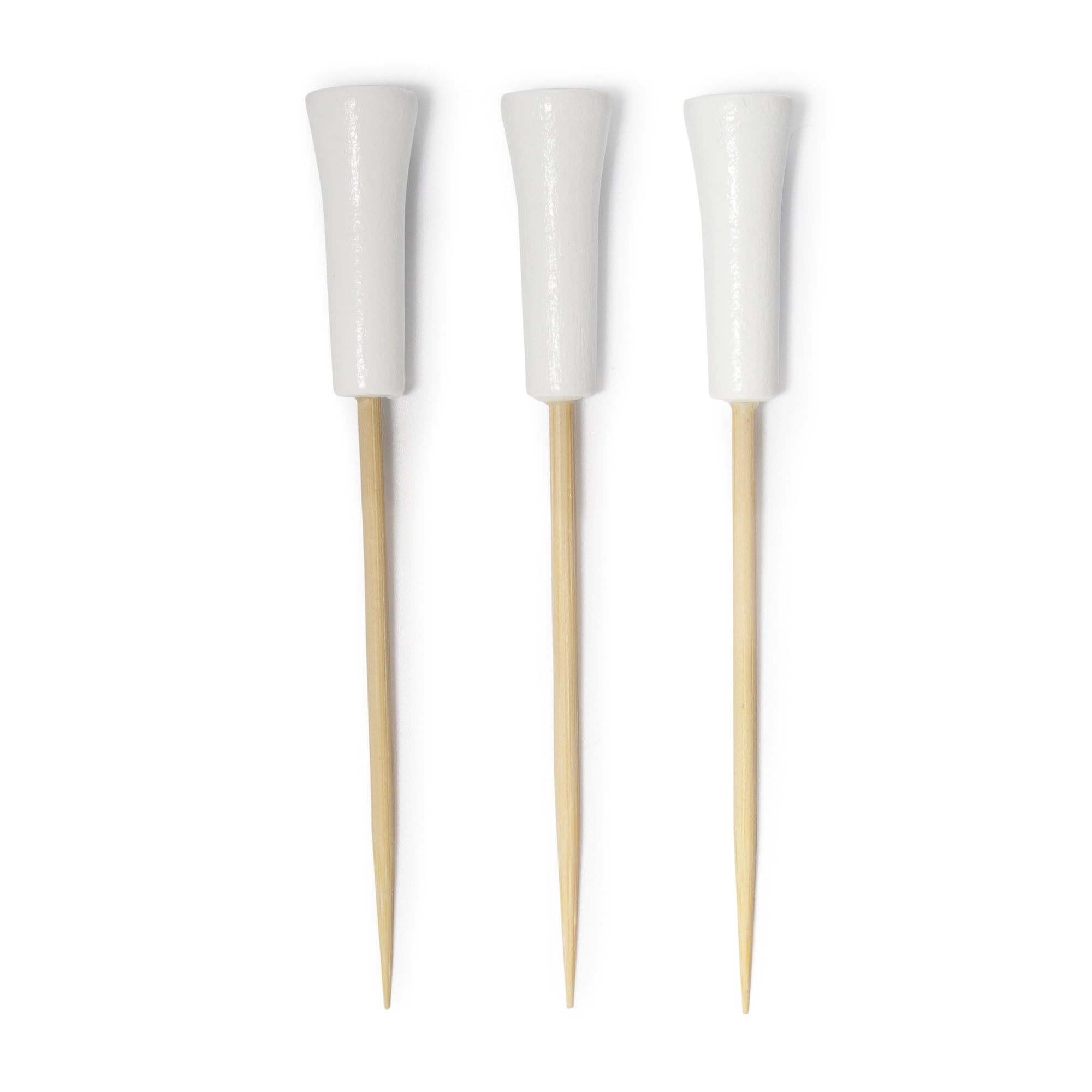 BambooMN Decorative Golf Tee Bamboo Cocktail Sandwich Skewer Picks - 3. ...