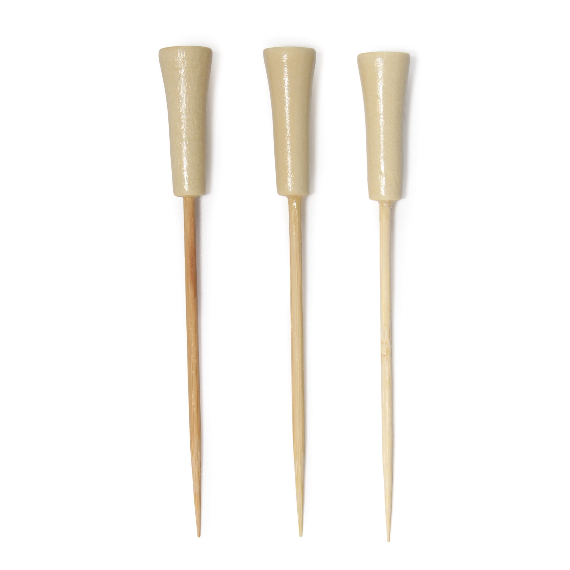 BambooMN Decorative Golf Tee Bamboo Cocktail Sandwich Skewer Picks - 3. ...