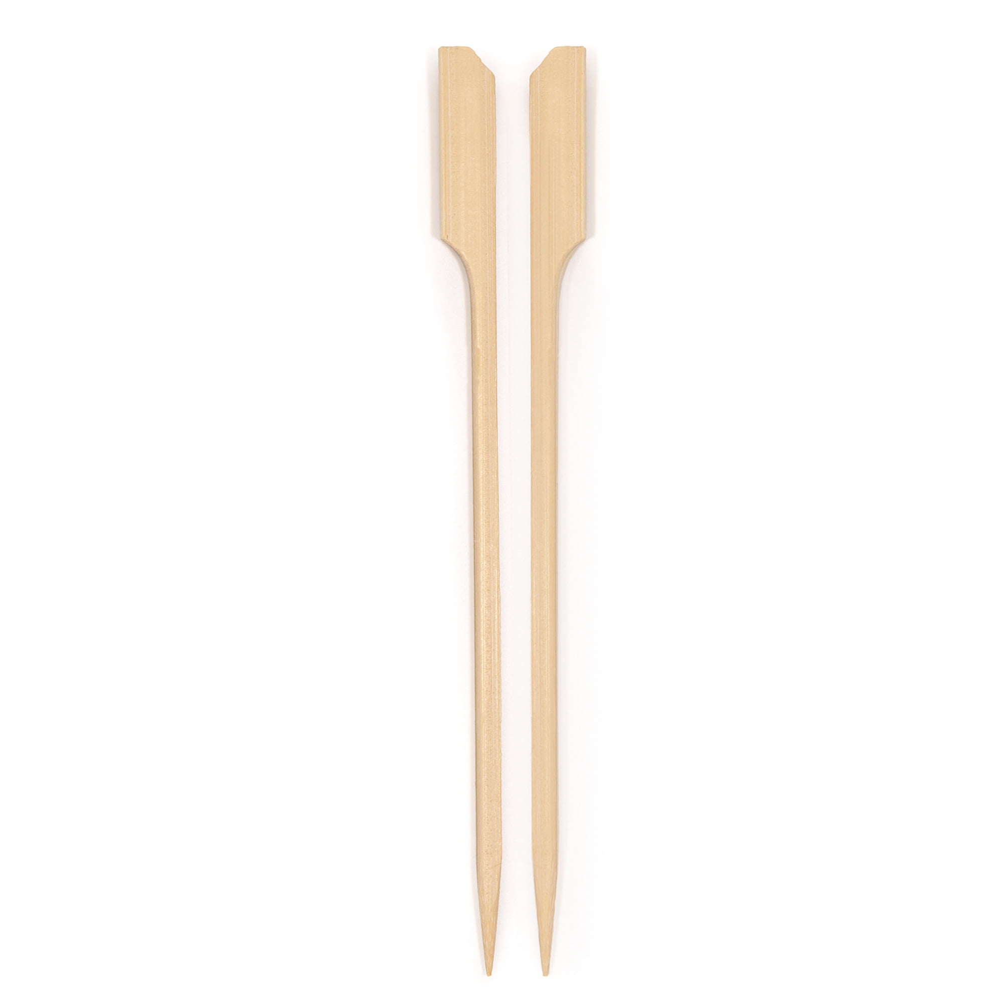 BambooMN 5.9" Bamboo Paddle Cocktail Fruit Sandwich Food Picks Skewers ...