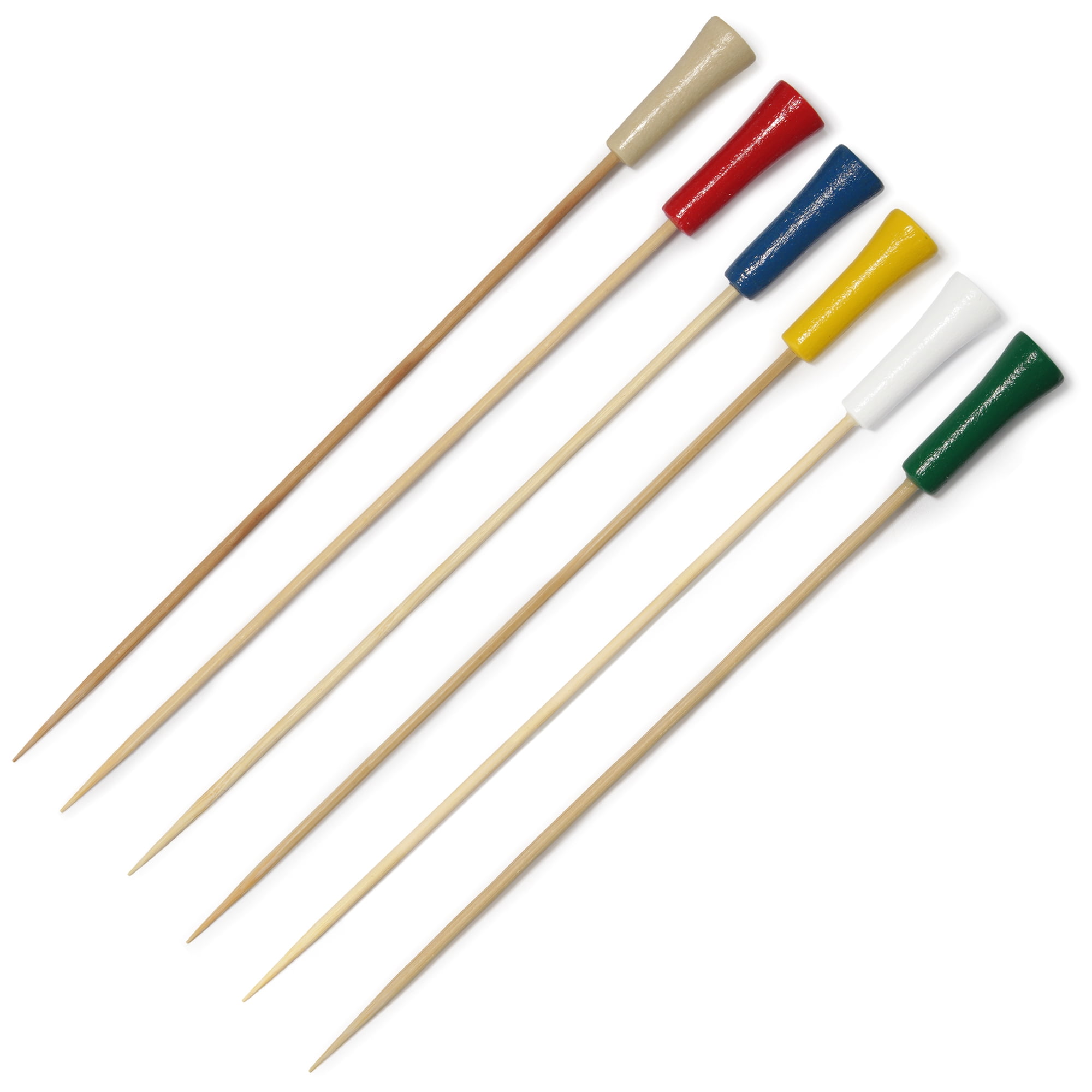 BambooMN Decorative Golf Tee Bamboo Cocktail Sandwich Skewer Picks - 6. ...