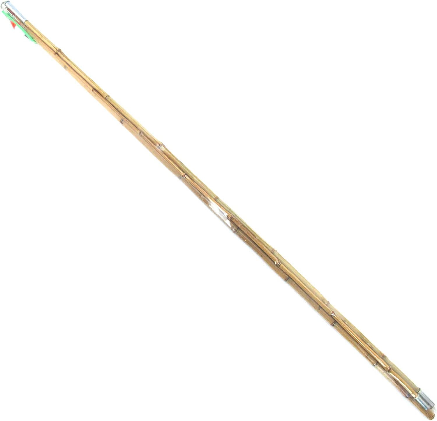 BambooMN 6 Ft Natural Bamboo Vintage Cane Fishing Pole with Bobber ...