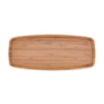 BambooMN Bamboo Ecoware Reusable Dinnerware 14" X 6" Rectangle Plates ...
