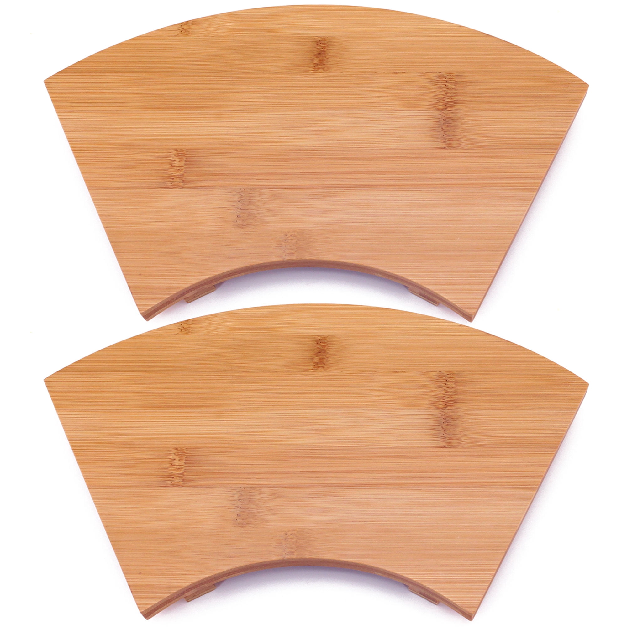 BambooMN Bamboo Sushi Board Serving Tray, Fan, 11.6" x 5.7" x 1.2 ...