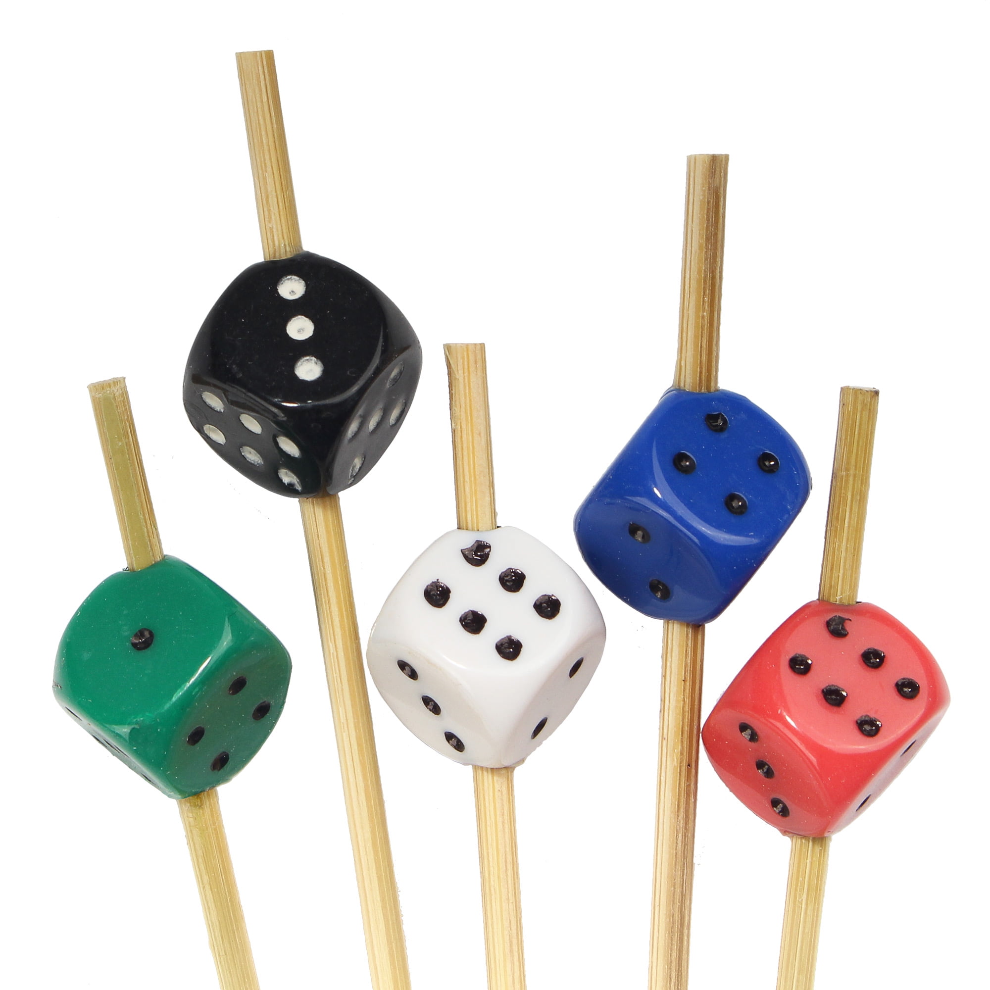 BambooMN Party Dice Toppers for Appetizers Cocktails Burgers Bamboo ...