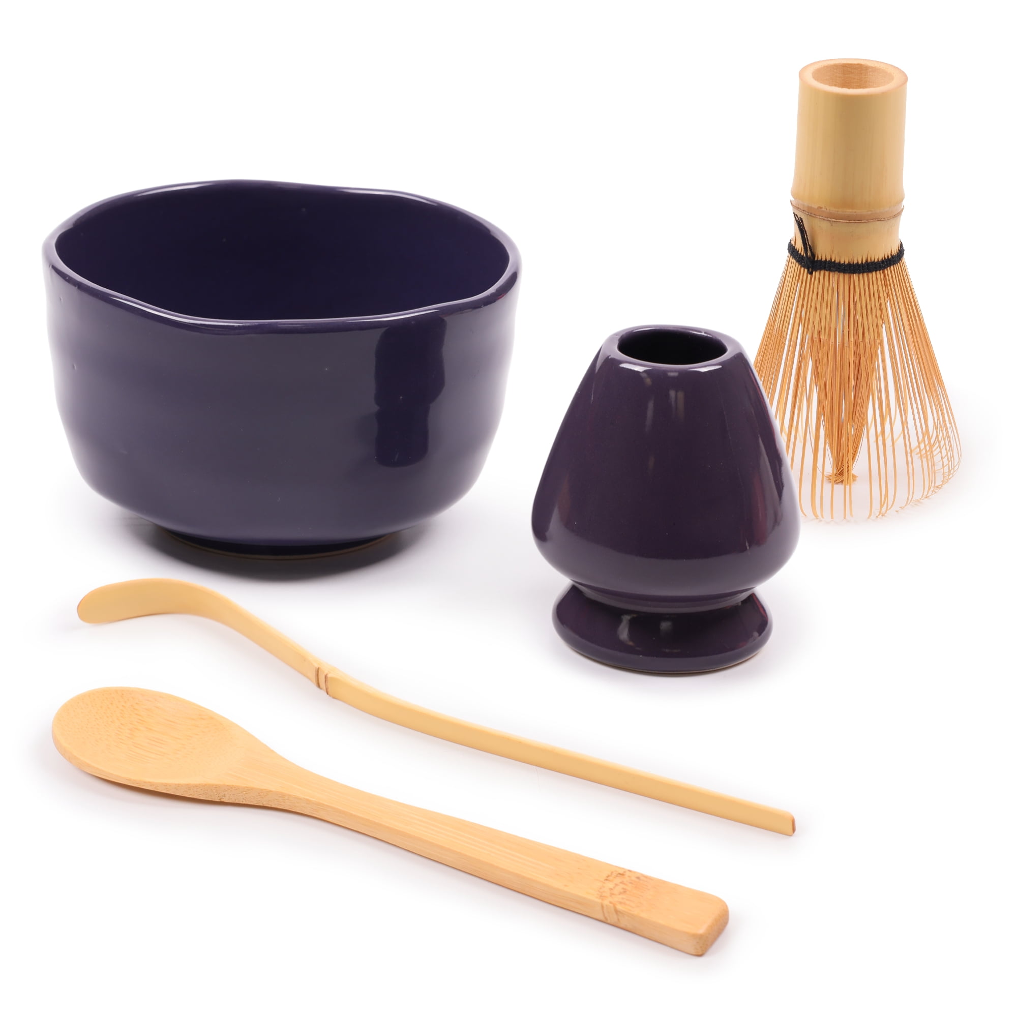 BambooMN Brand - Matcha Bowl Set (Includes Bowl, Rest,Tea Whisk ...