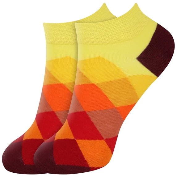BambooMN Colorful Unisex Diamond Trails Rayon From Bamboo Ankle Socks ...