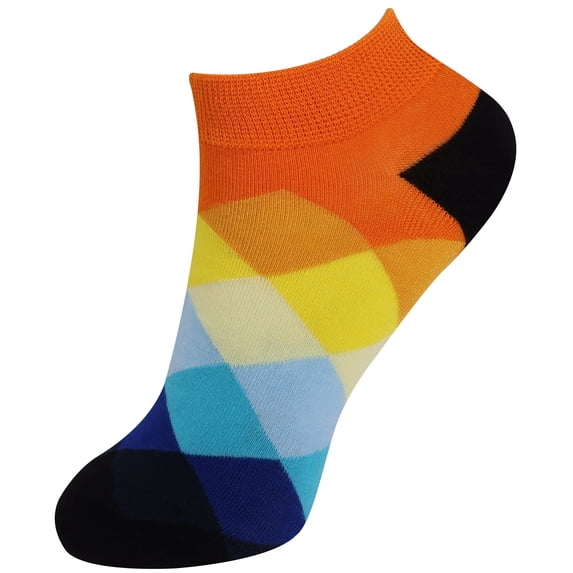 BambooMN Colorful Unisex Diamond Trails Rayon From Bamboo Ankle Socks ...