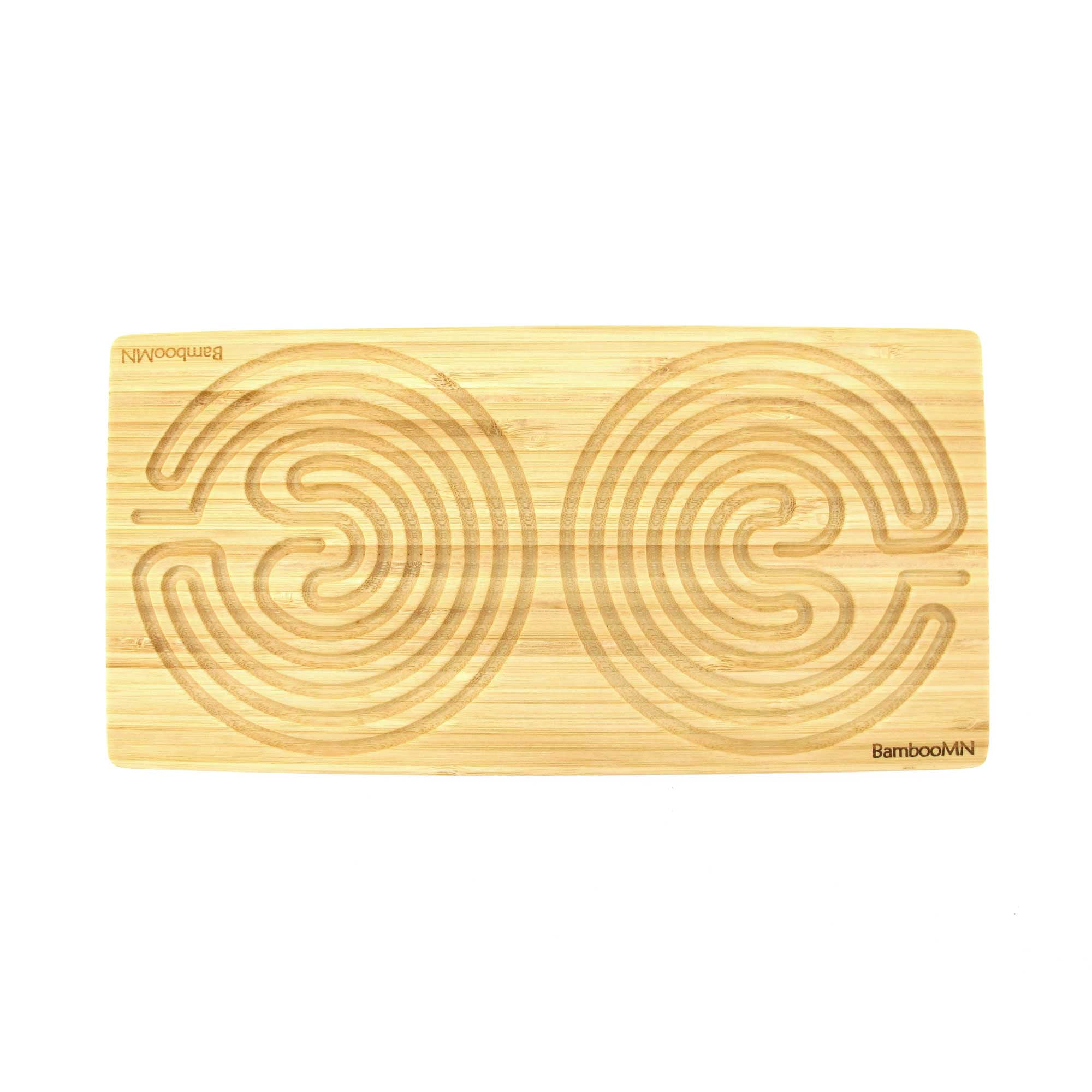 BambooMN Double Finger Labyrinth for Meditation and Prayer - Natural 12 ...