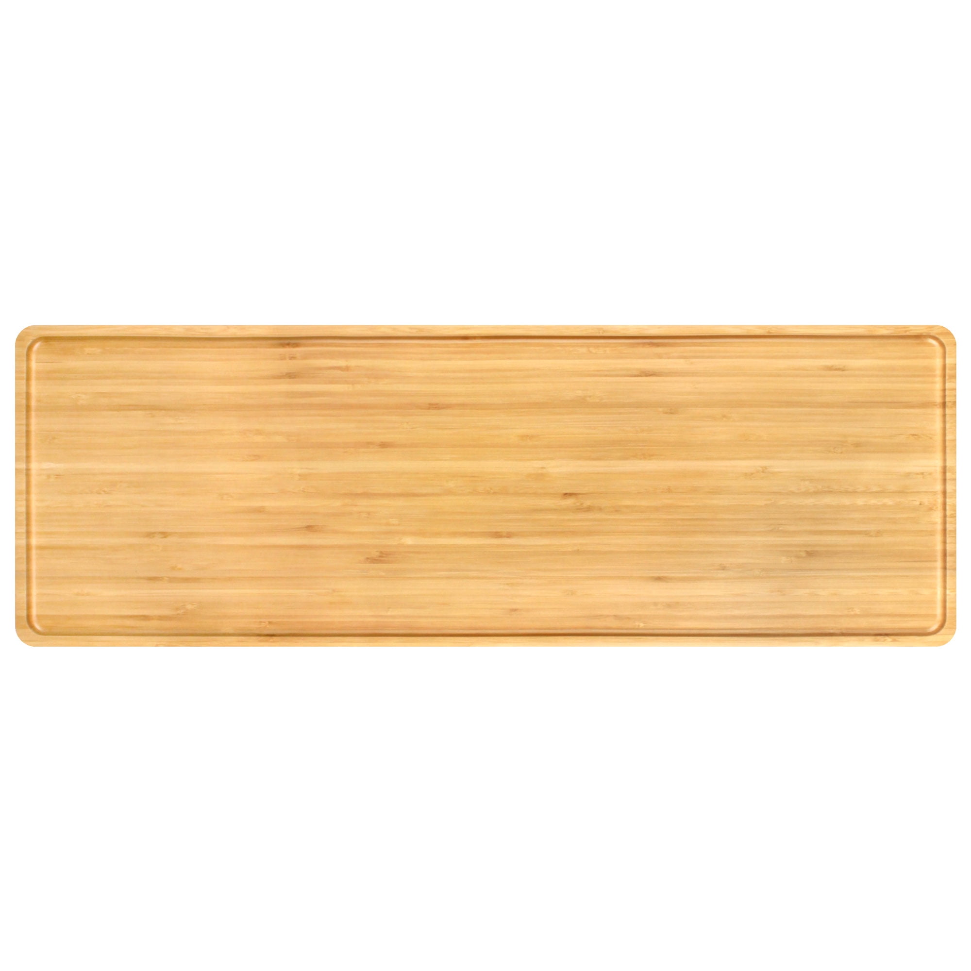 Free Shipping! BambooMN Extra Long Rectangular Bamboo Serving Tray ...