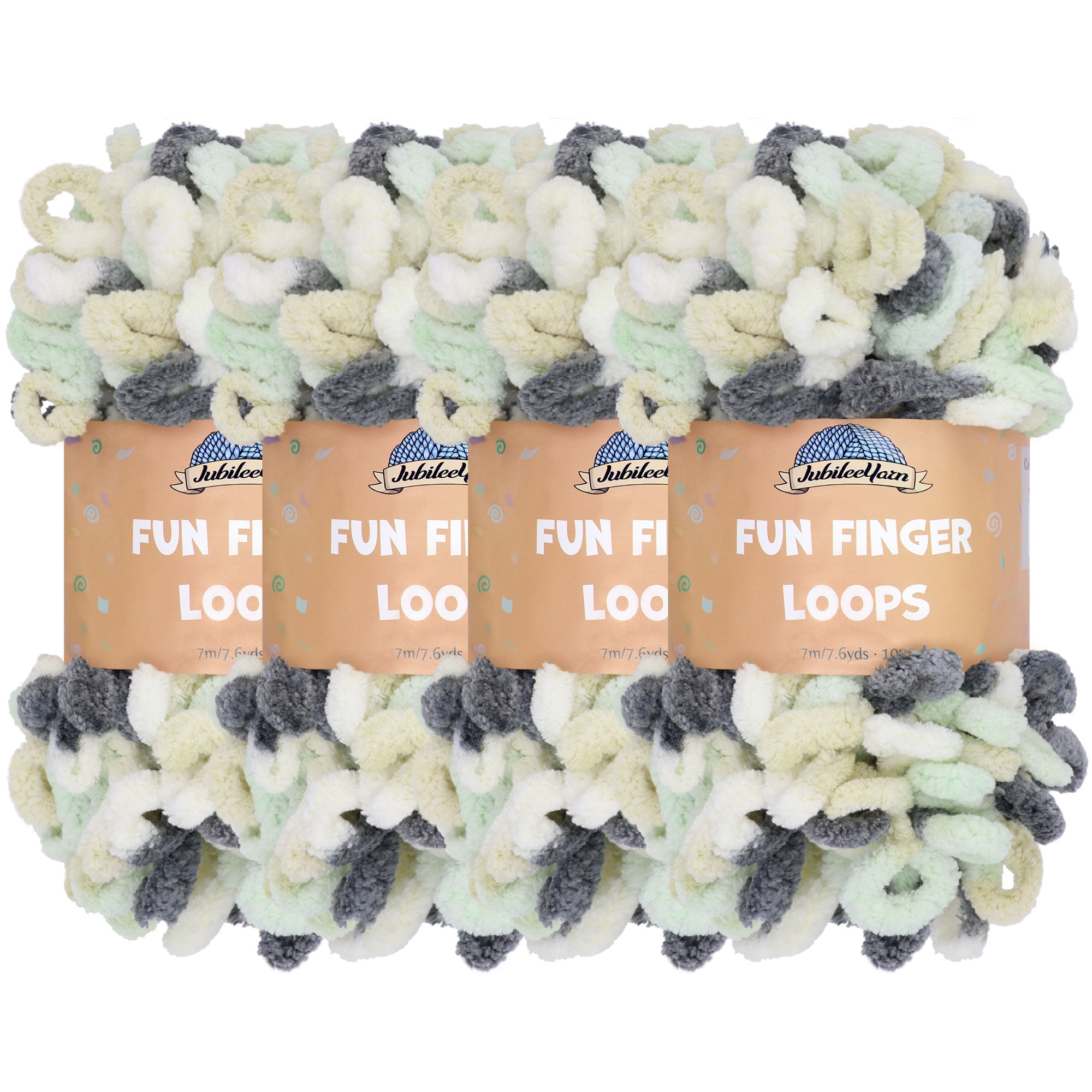 JubileeYarn Fun Finger Loops Yarn - Jumbo Polyester - 100% Polyester ...