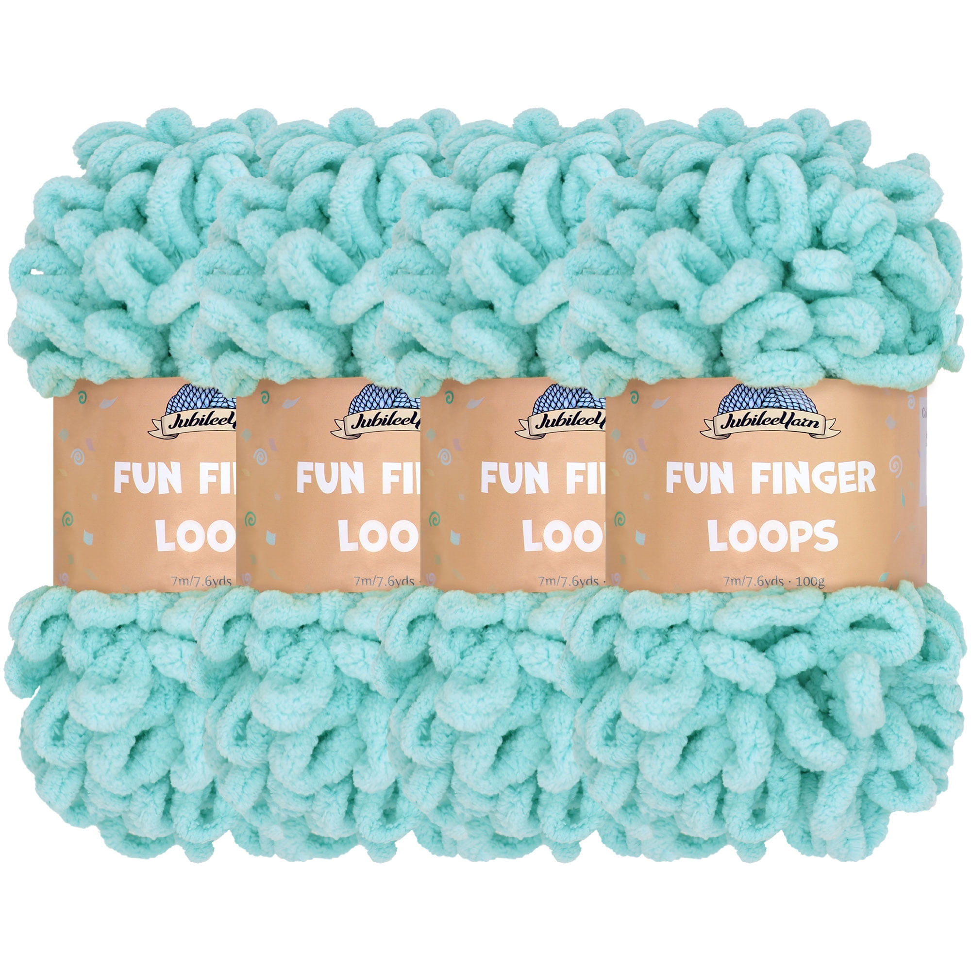 JubileeYarn Fun Finger Loops Yarn - Jumbo Polyester - 100% Polyester ...