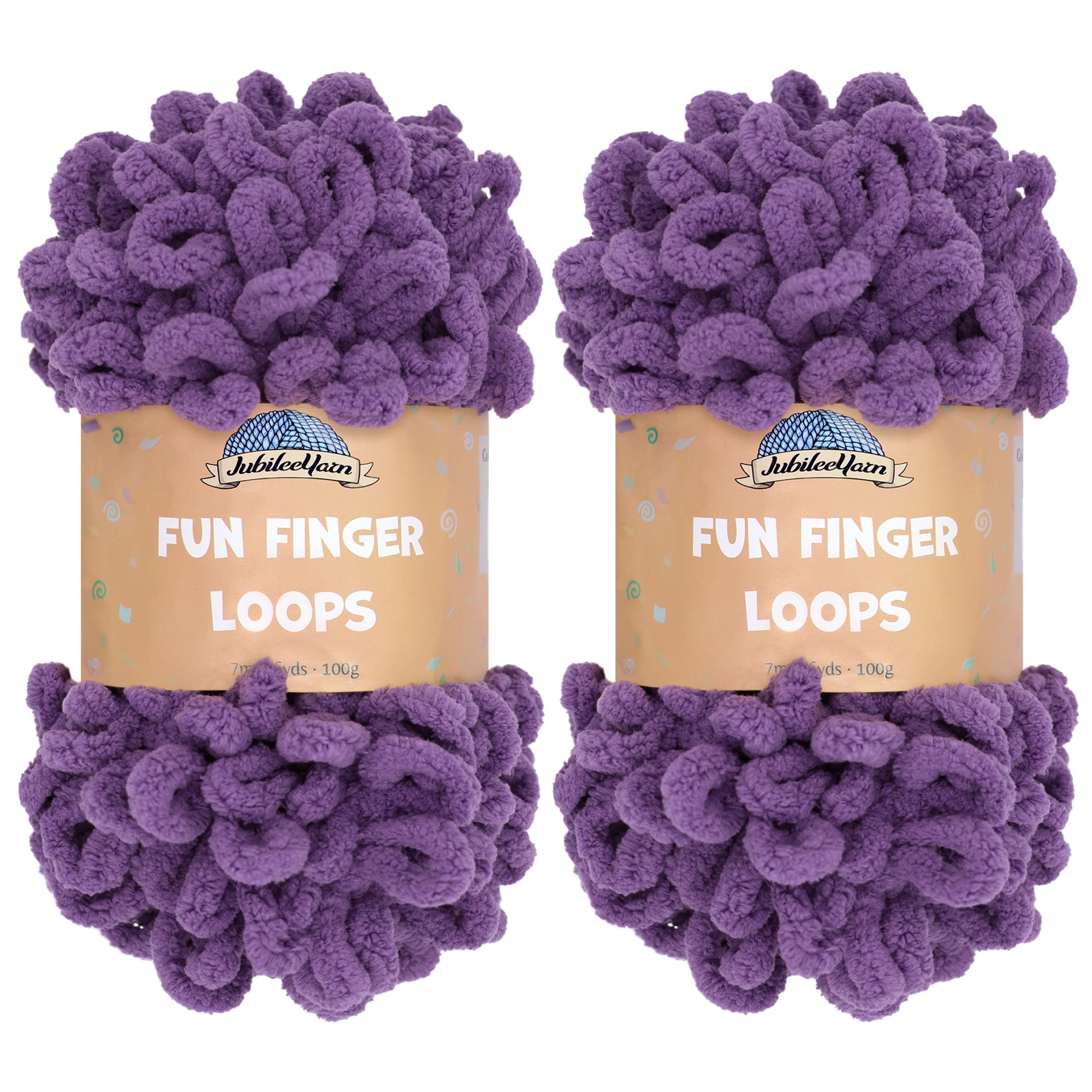 JubileeYarn Fun Finger Loops Yarn - Jumbo Polyester - 100% Polyester ...