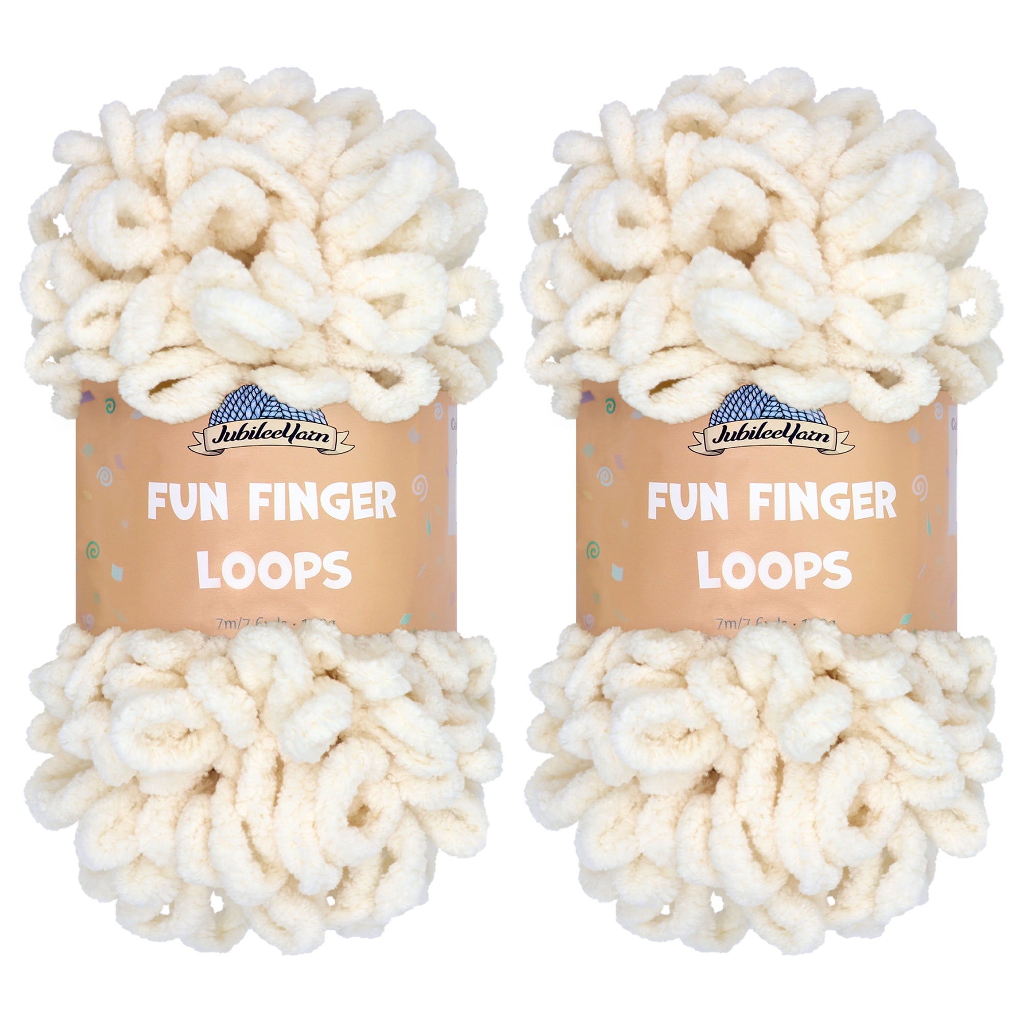 JubileeYarn Fun Finger Loops Yarn - Jumbo Polyester - 100% Polyester ...
