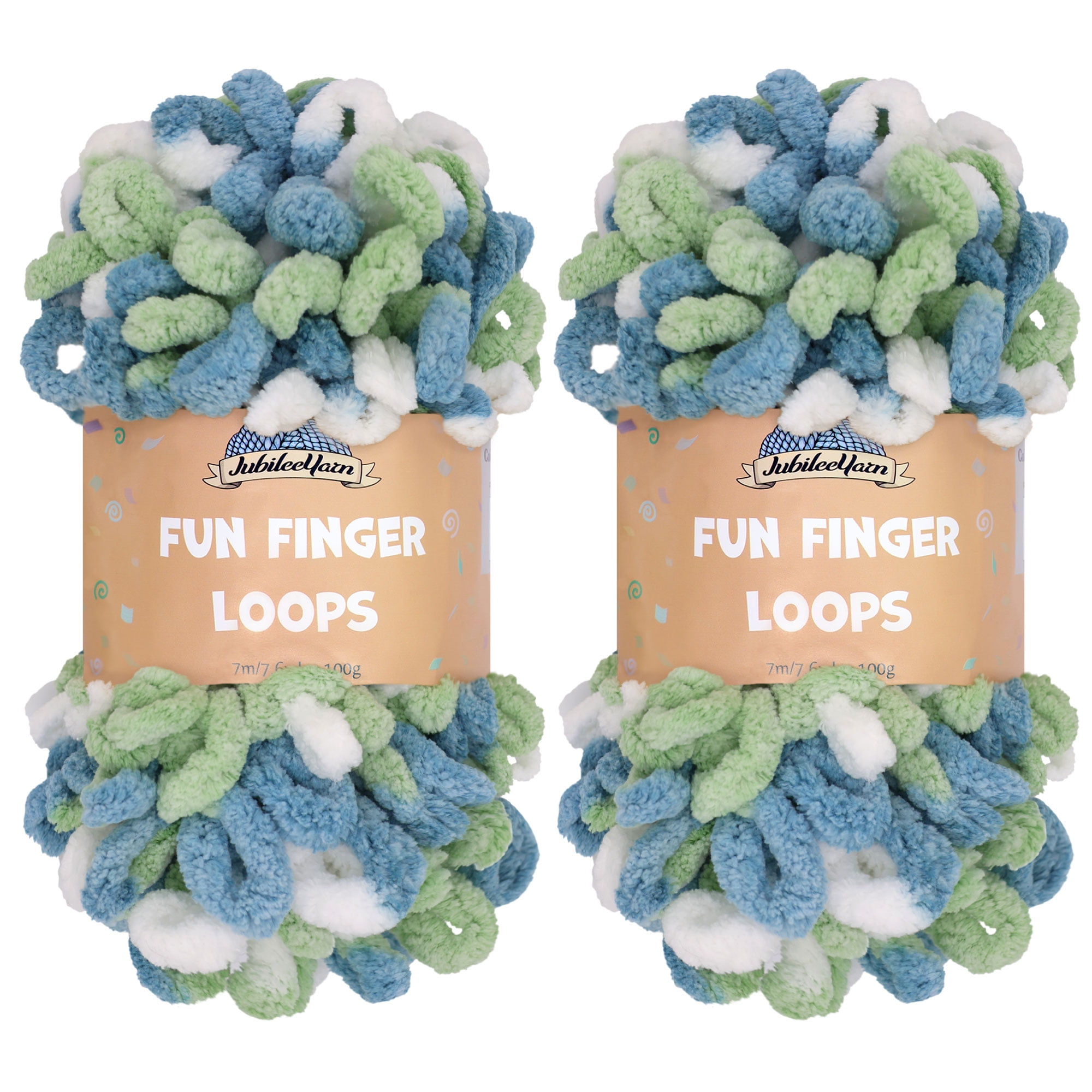 JubileeYarn Fun Finger Loops Yarn - Jumbo Polyester - 100% Polyester ...