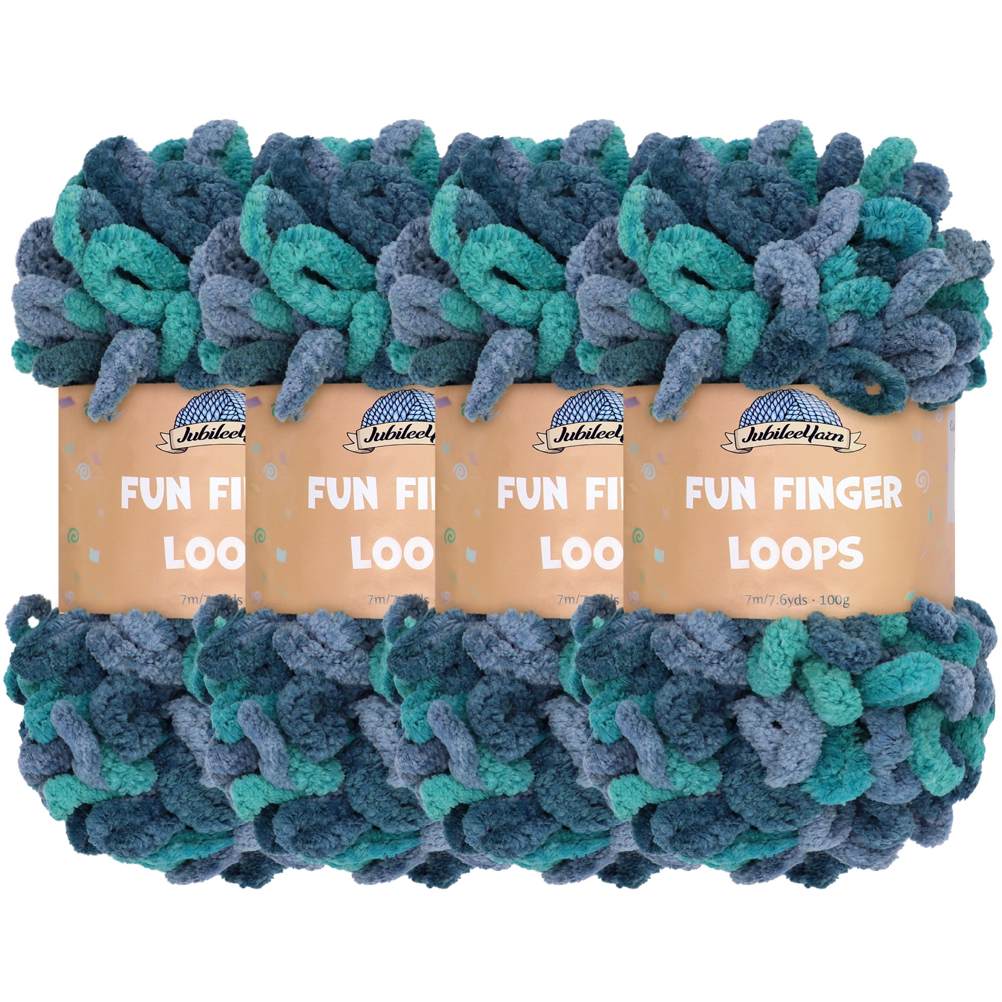 BambooMN Thick Set Pack - Fun Finger Knitting Yarn, 100% Polyester ...