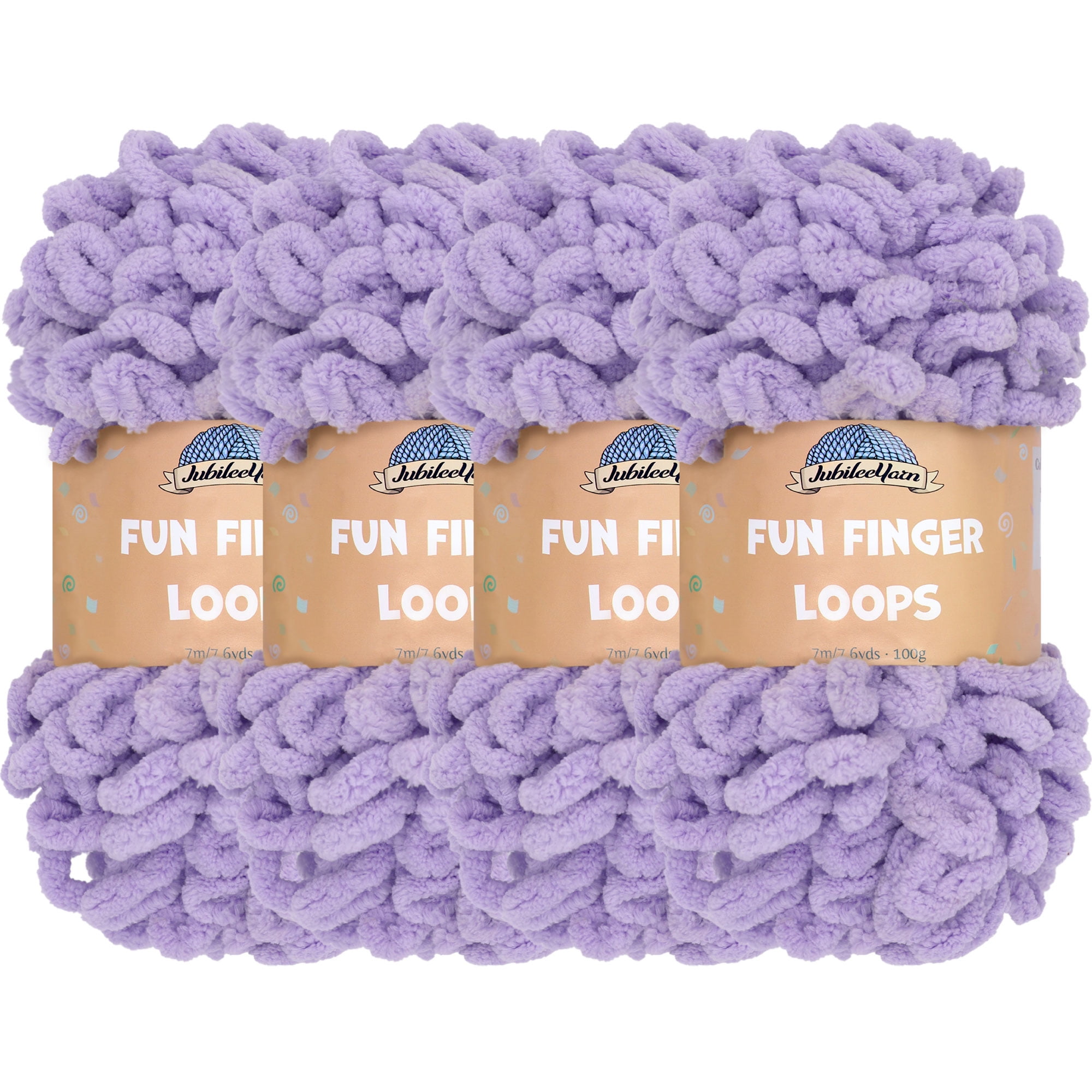 JubileeYarn Fun Finger Loops Yarn - Jumbo Polyester - 100% Polyester ...