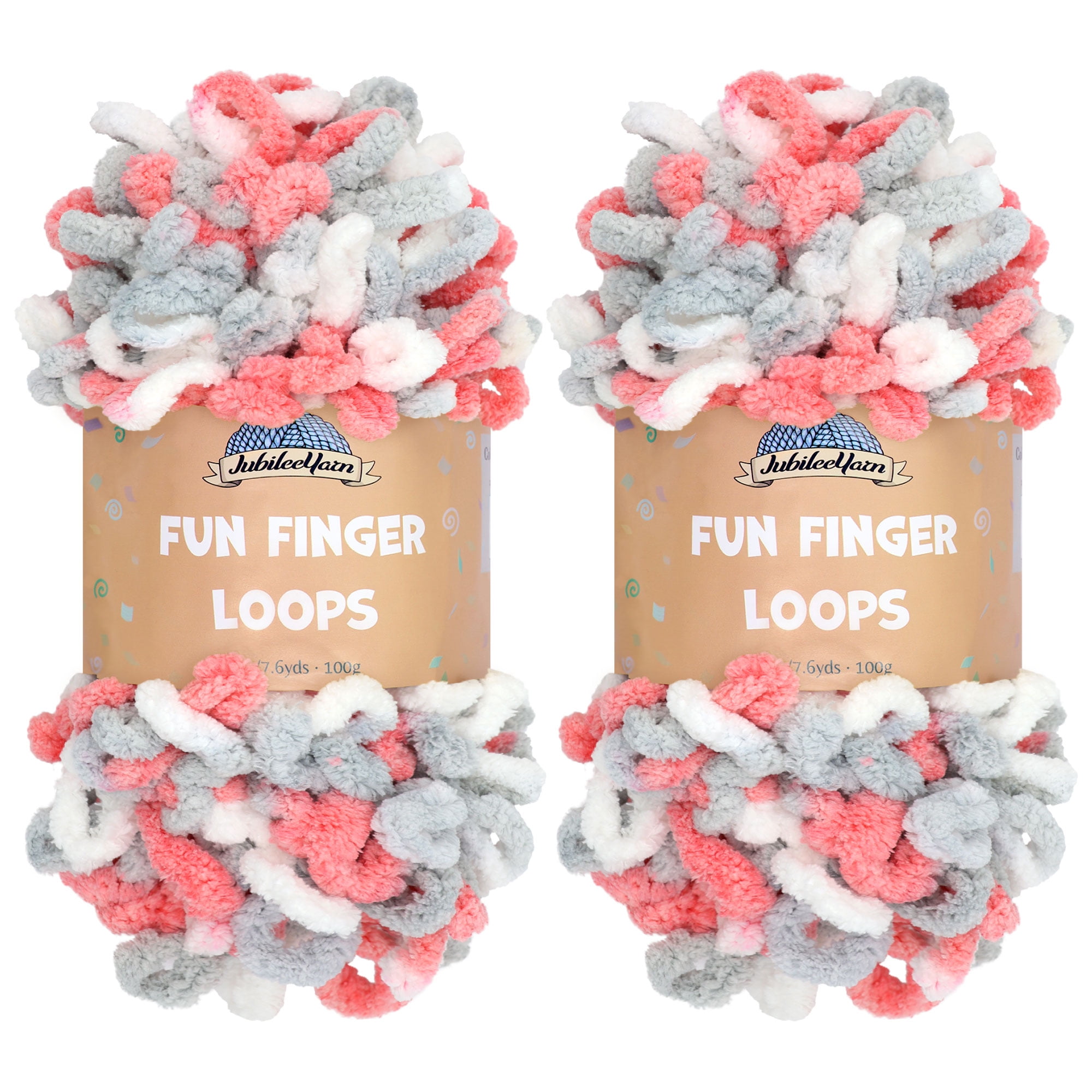 JubileeYarn Fun Finger Loops Yarn - Jumbo Polyester - 100% Polyester ...