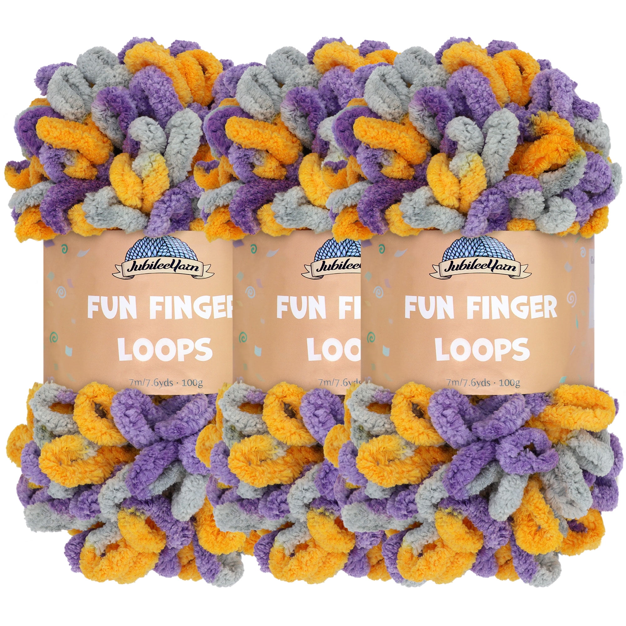 JubileeYarn Finger Knitting Yarn - Fun Finger Loops Yarn - Team Spirit ...