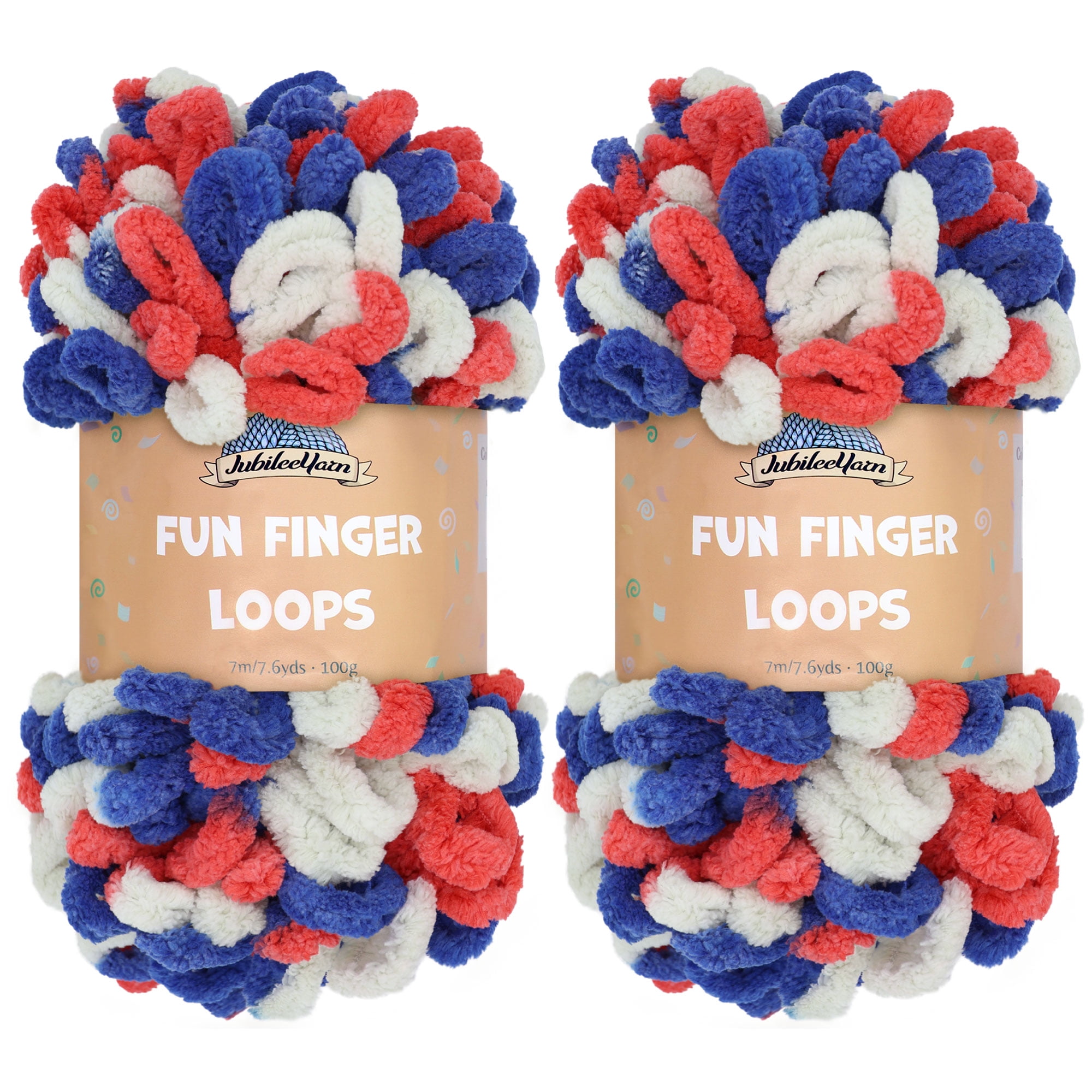 JubileeYarn Finger Knitting Yarn - Fun Finger Loops Yarn - Team Spirit ...