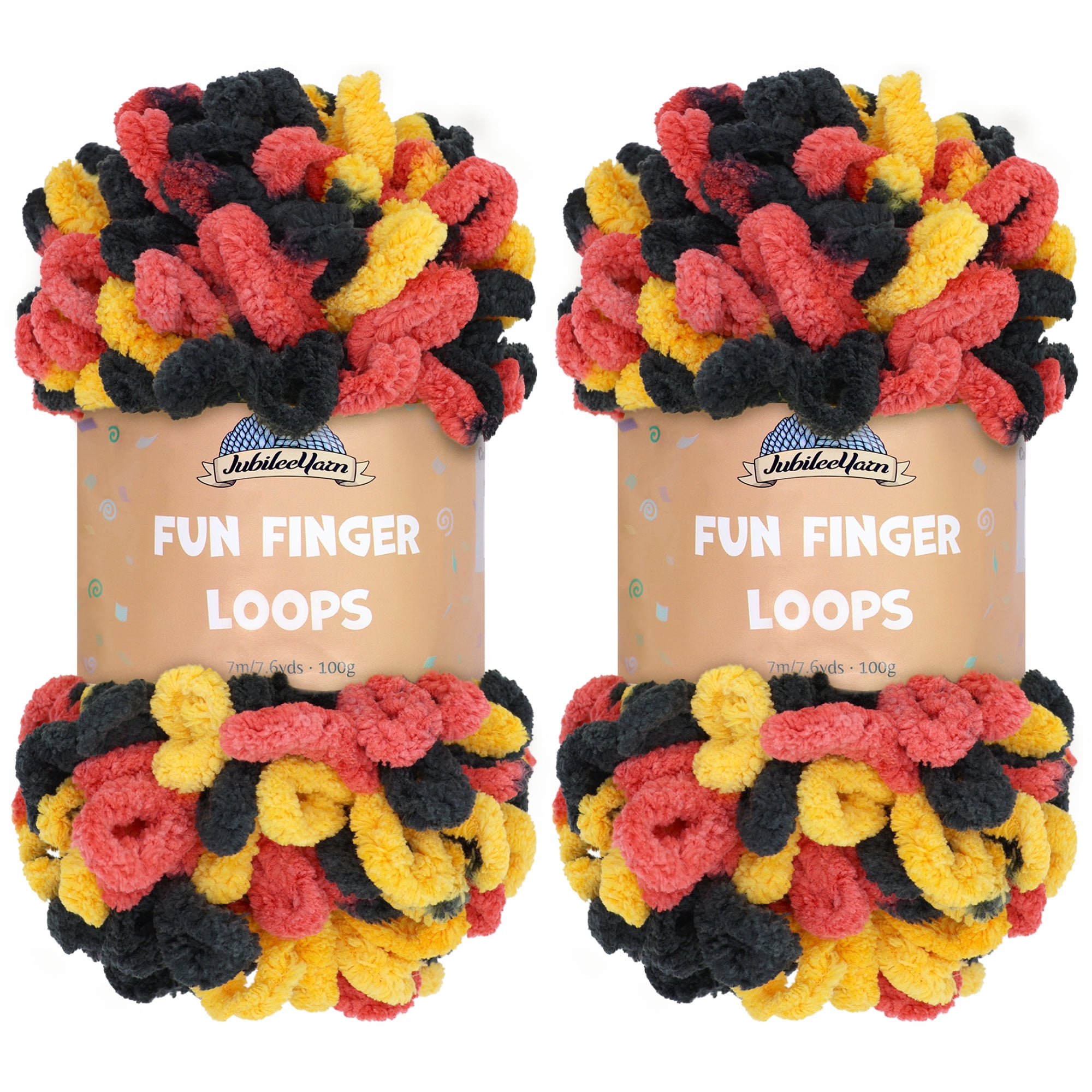 JubileeYarn Finger Knitting Yarn - Fun Finger Loops Yarn - Team Spirit ...