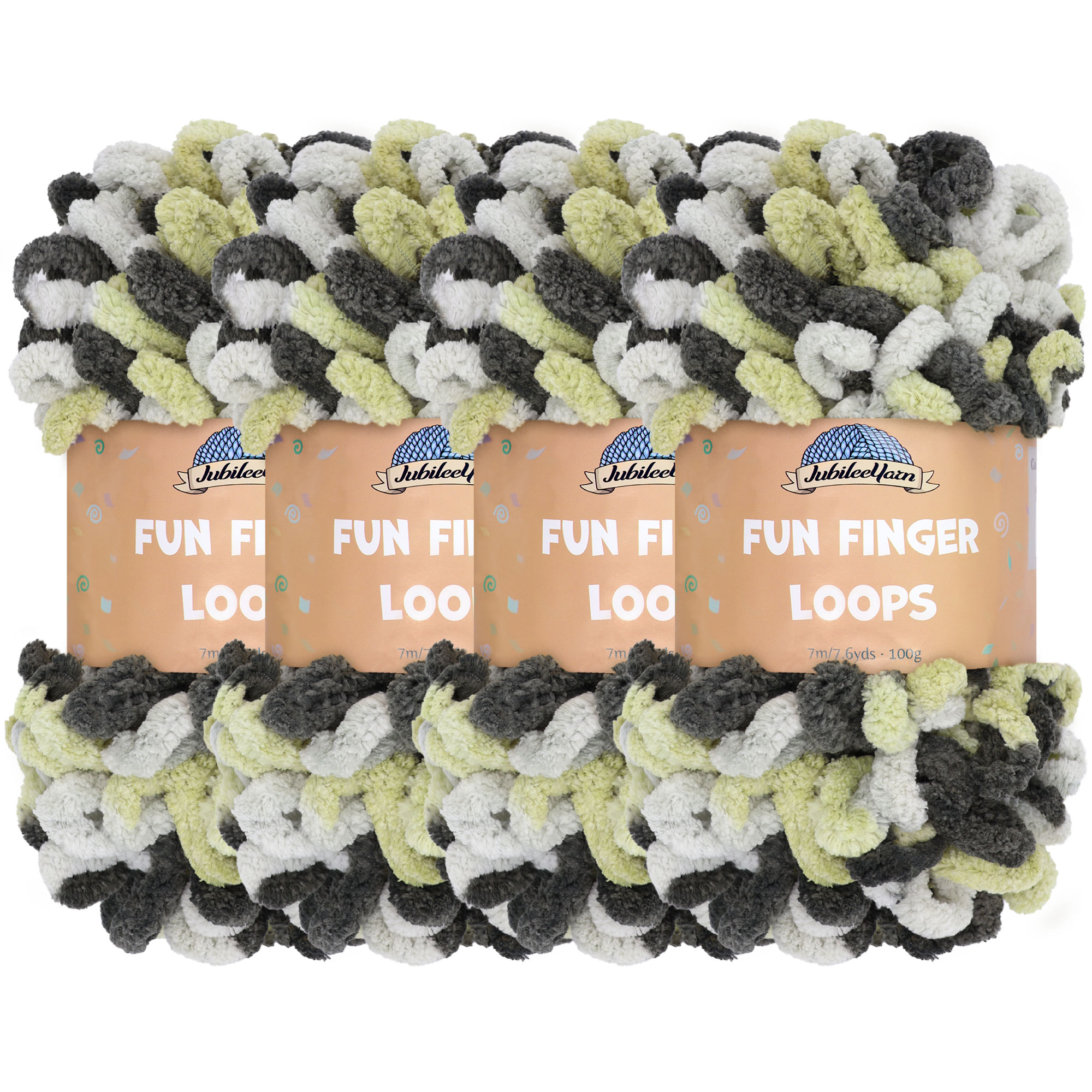 JubileeYarn Finger Knitting Yarn - Fun Finger Loops Yarn - Team Spirit ...