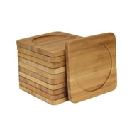 Juvale Round Bamboo Coasters Set for Drinks (12 Pack) - Walmart.com