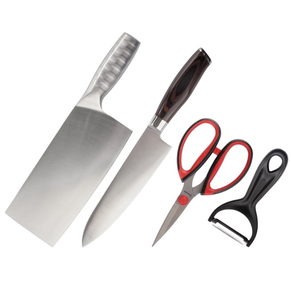 BambooMN High Carbon, Rust Resistant, Stainless Steel Chef Knife, Meat ...