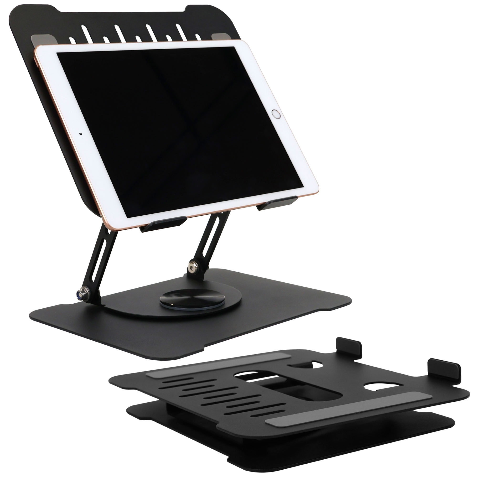 BambooMN Metal Universal Book Tablet Stand - Black - 1 Unit: Tablet ...