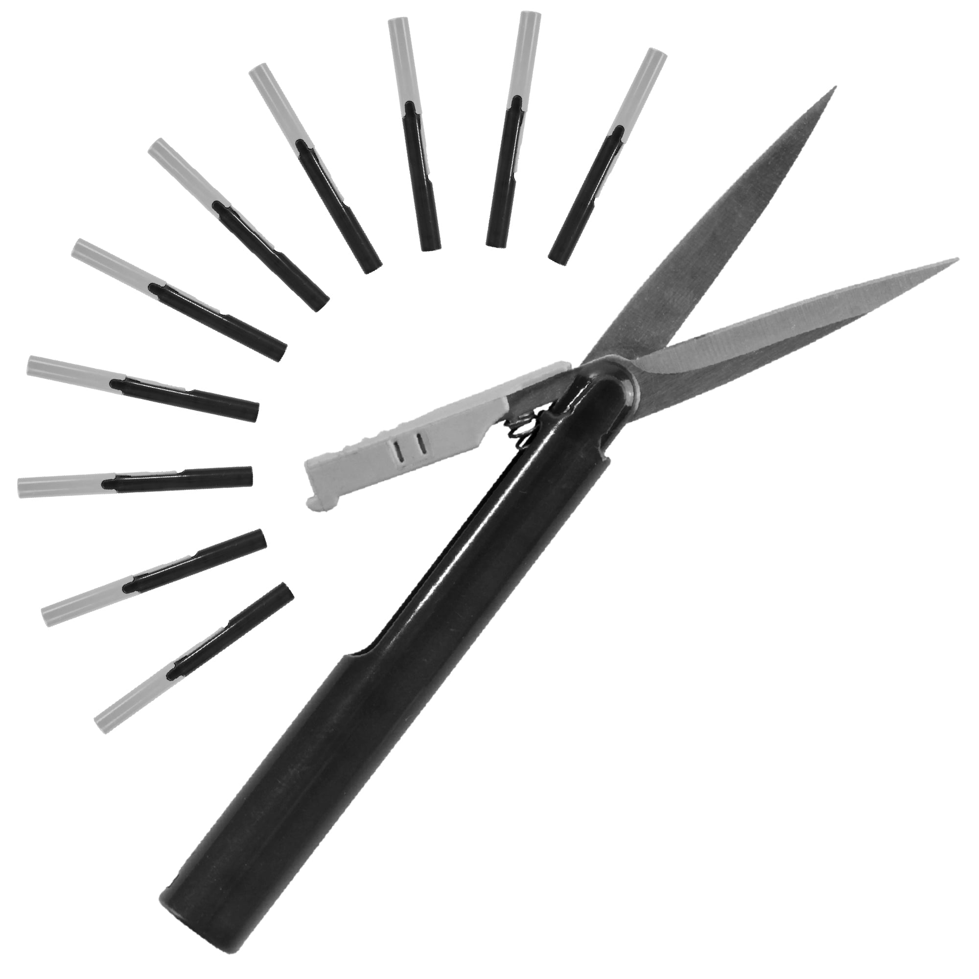 BambooMN Penblade Pen-Style Portable Travel Scissors Bulk Pack ...