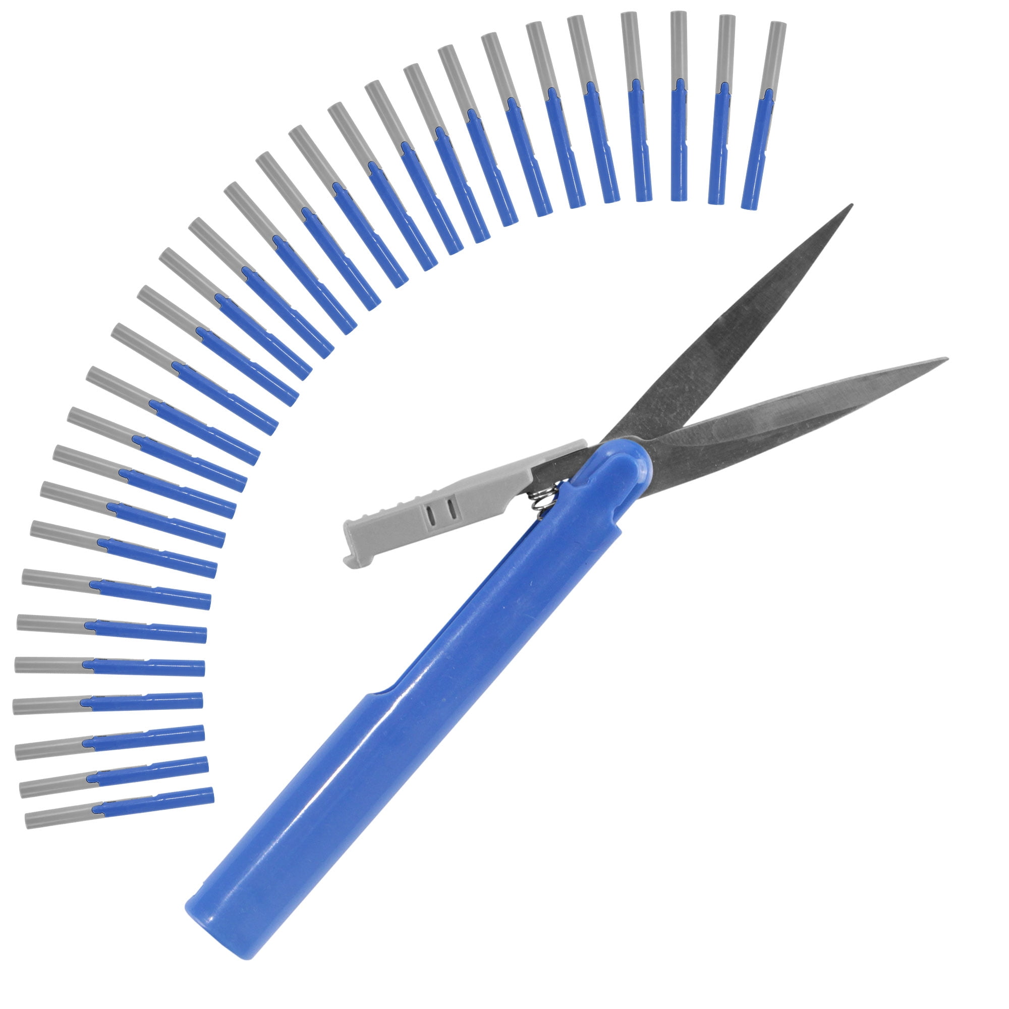 BambooMN Penblade Pen-Style Portable Travel Scissors Bulk Pack - Deep ...