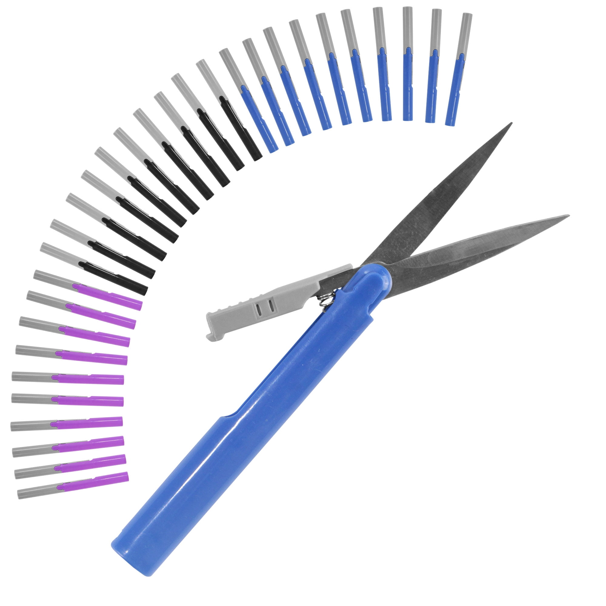 BambooMN Penblade Pen-Style Portable Travel Scissors - Deep Blue ...