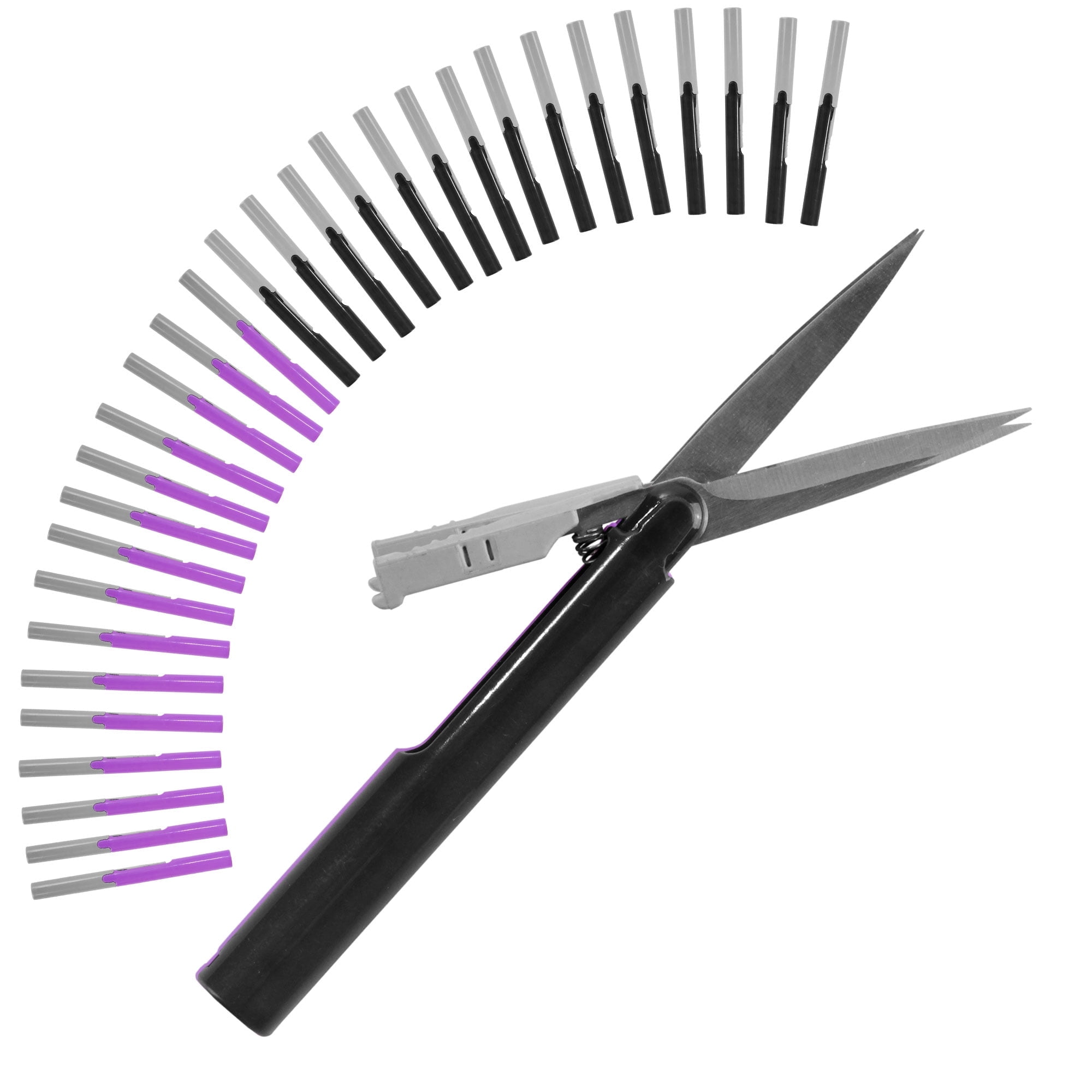 BambooMN Penblade Pen-Style Portable Travel Scissors - Purple ...