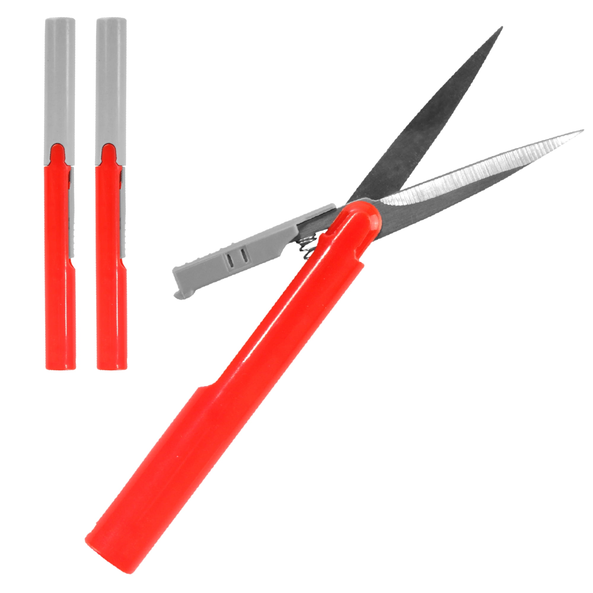 BambooMN Penblade Pen-Style Portable Travel Scissors - Red - 2 Pairs ...