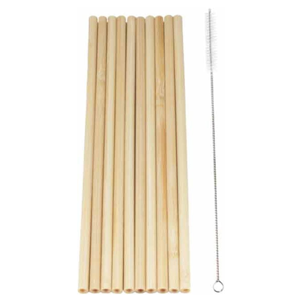 BambooMN Reusable Bamboo Drinking Straws - Eco Friendly Plastic ...