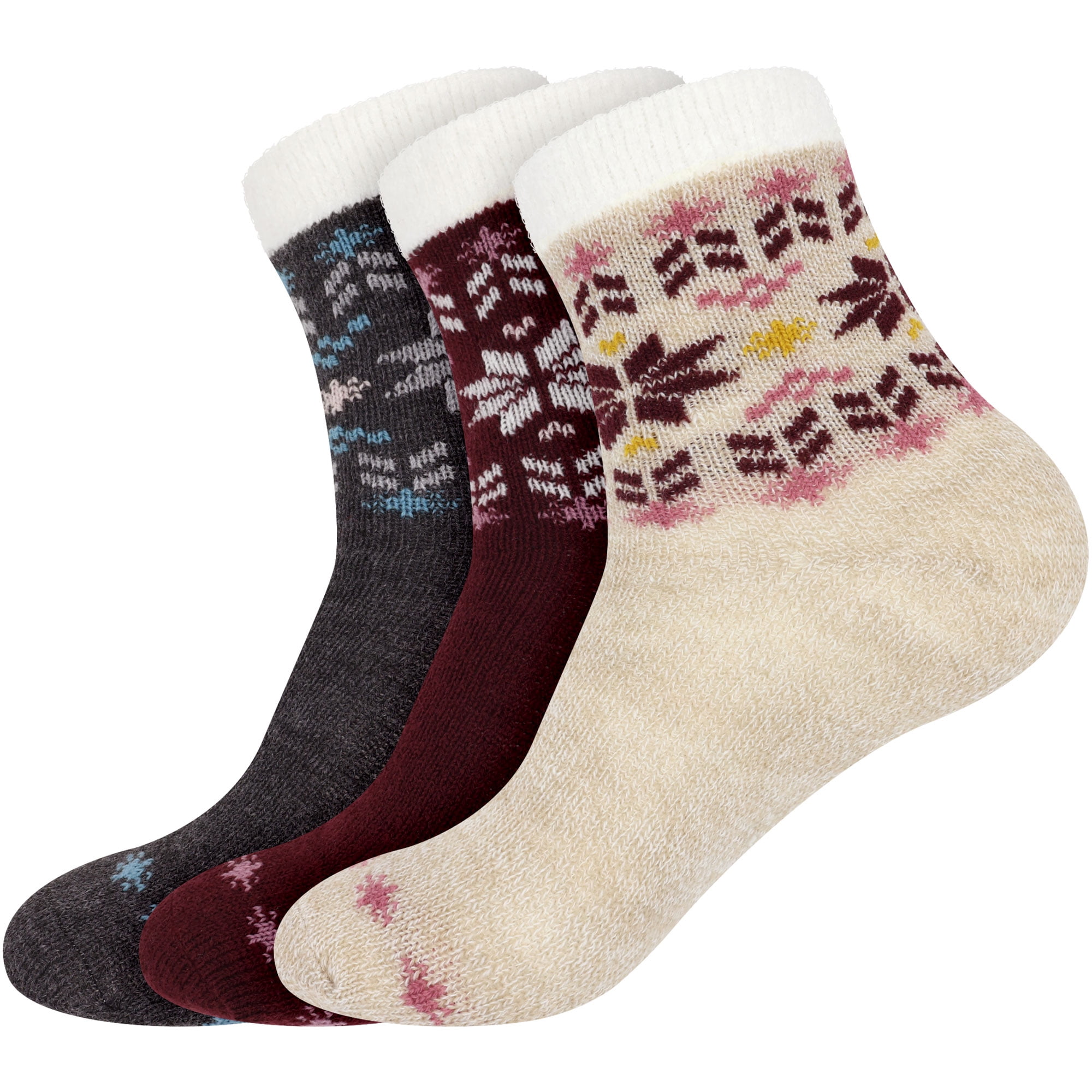 BambooMN Women's Funky Double Layer Thick Soft Warm Fuzzy Comfy Home ...