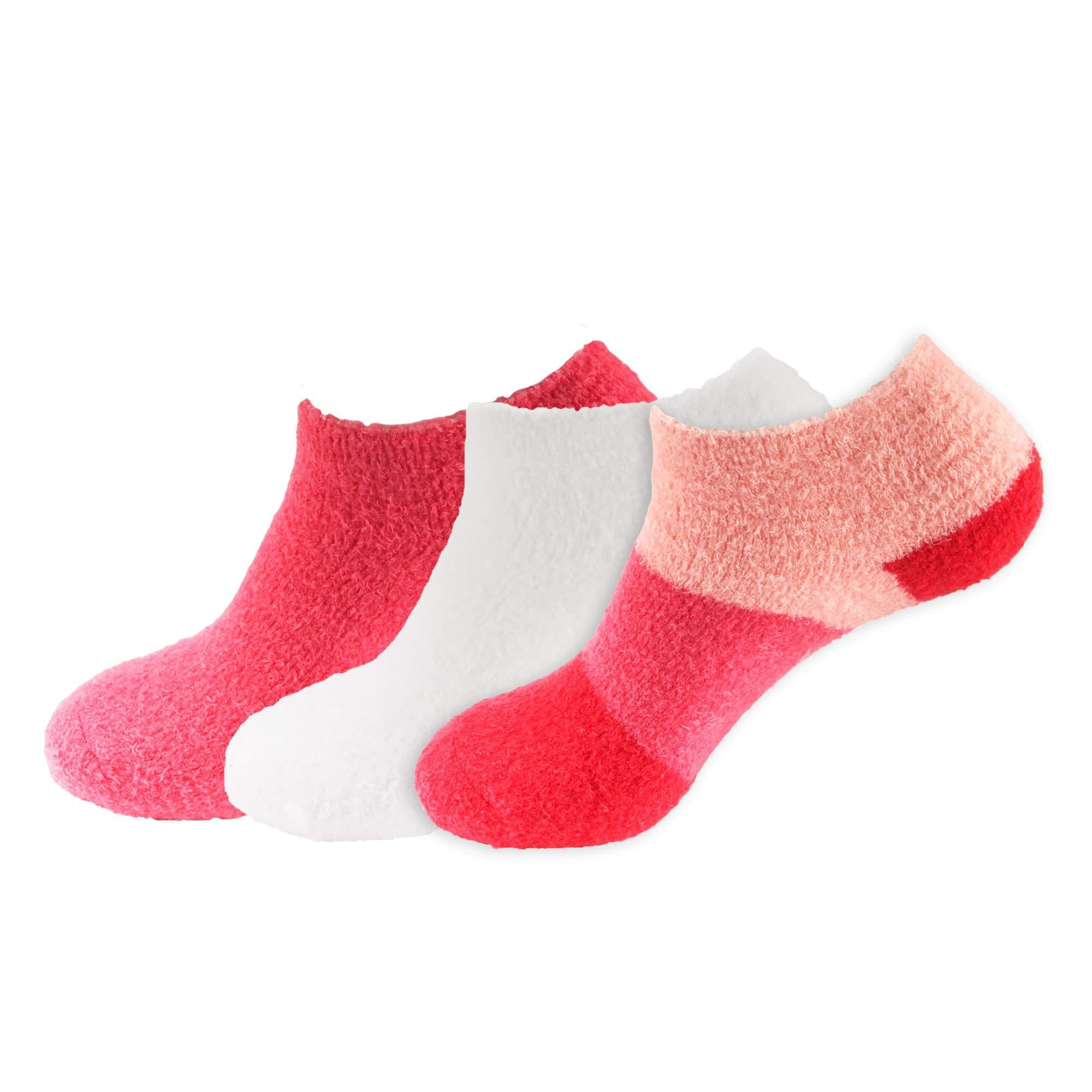 BambooMN Women's Super Aloe Infused Fuzzy Nylon Socks Small Aquamarine ...