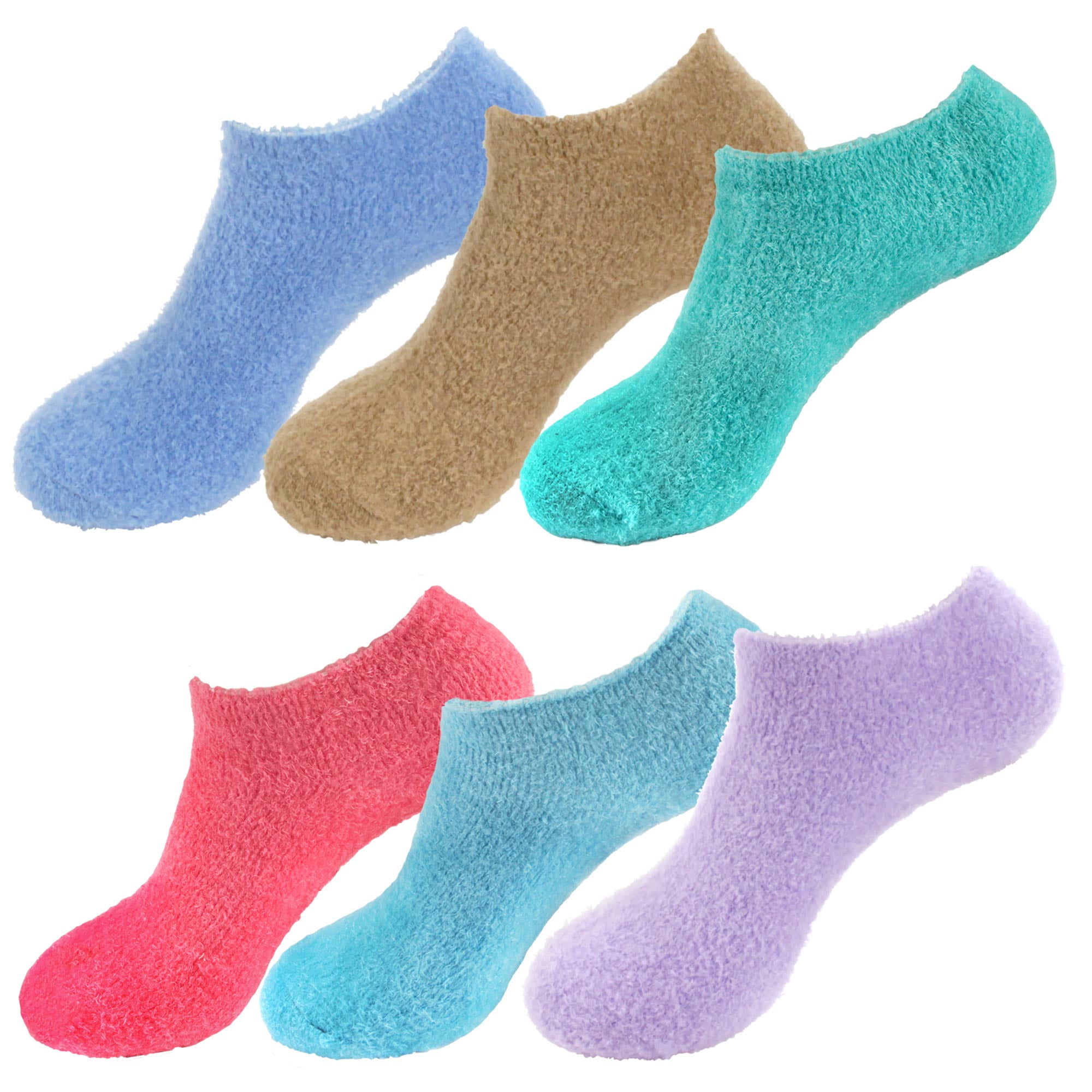 BambooMN Women's Super Aloe Infused Fuzzy Nylon Socks - Walmart.com