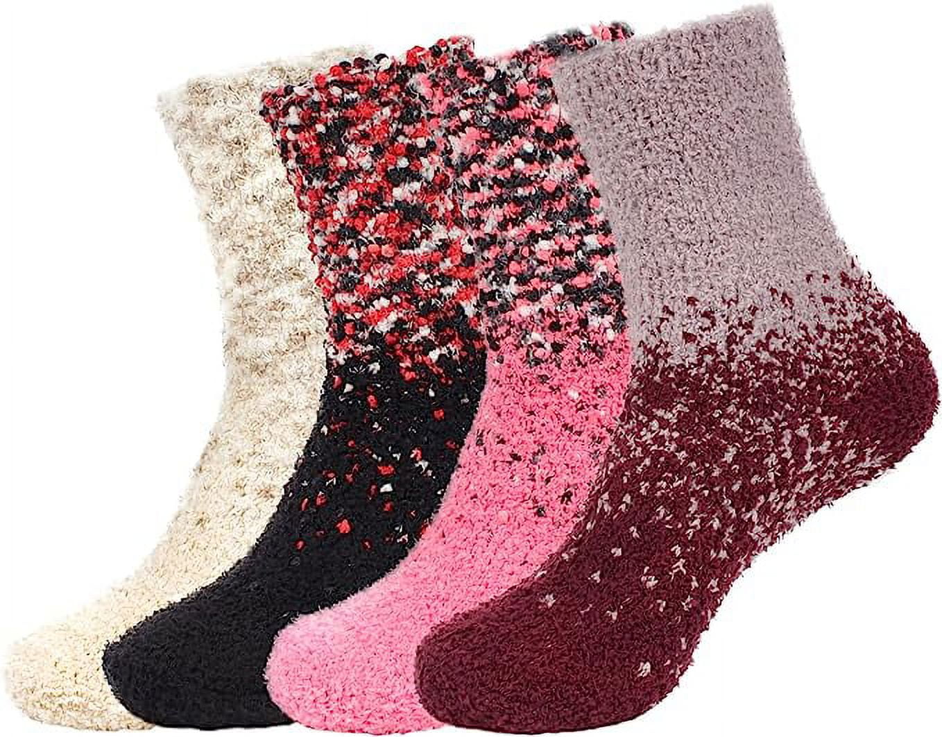 BambooMN XL Fuzzy Gradient Socks - Assortment 4D, 4 prs - Walmart.com