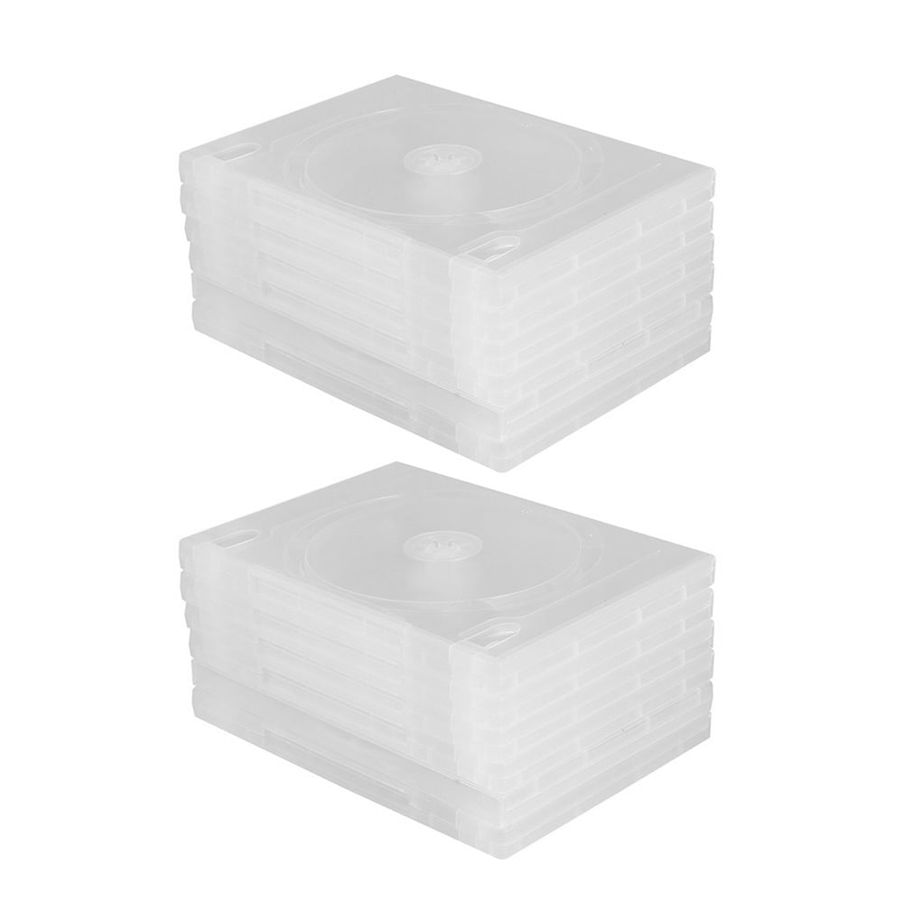 Bamboohart 12Pcs Ultra Thin Transparent CD DVD Case Box Slim Clear ...