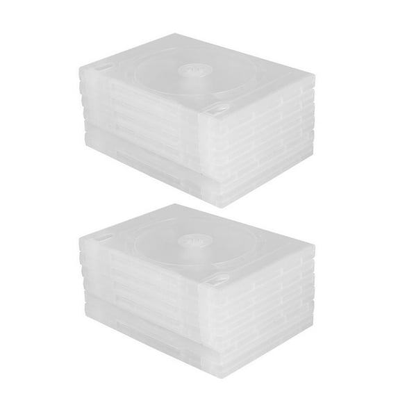Bamboohart 12Pcs Ultra Thin Transparent CD DVD Case Box Slim Clear ...
