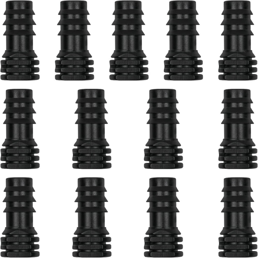 Bamboohart 13 Pcs Drip Irrigation Fittings End Cap 1/2 Inch In-Line Barbed Plug End Connector ...