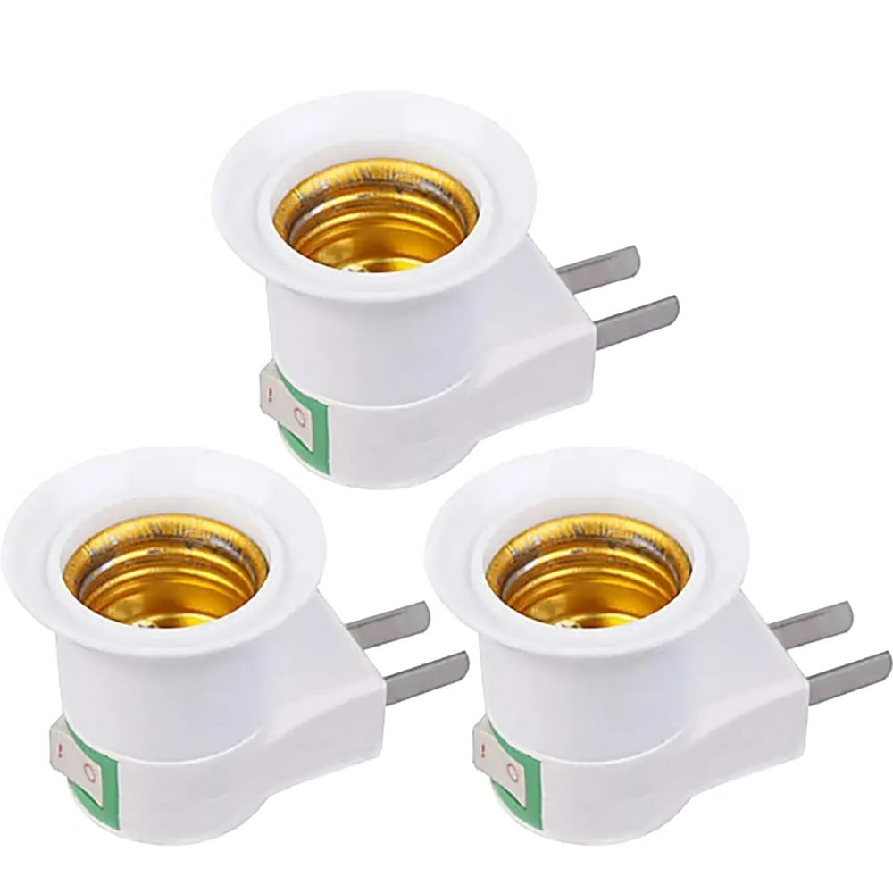 Bamboohart 9 PCS US Plug to E26/E27 Adapter LED Light Bulb Converter ...