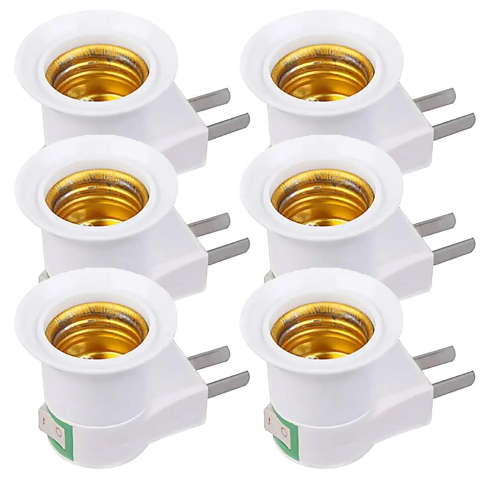 Bamboohart 9 PCS US Plug to E26/E27 Adapter LED Light Bulb Converter ...