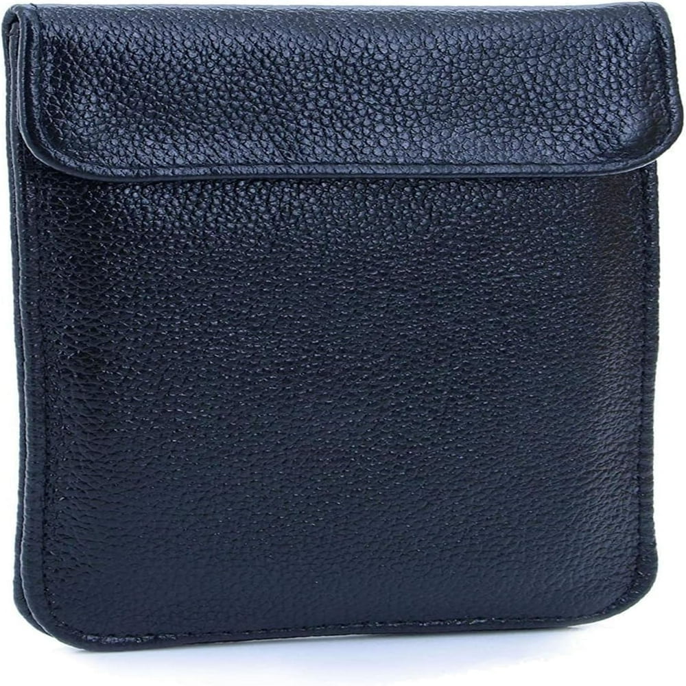 Bamboohart Leather Faraday Bag RFID Cell Phone Signal Blocking/Jammer ...