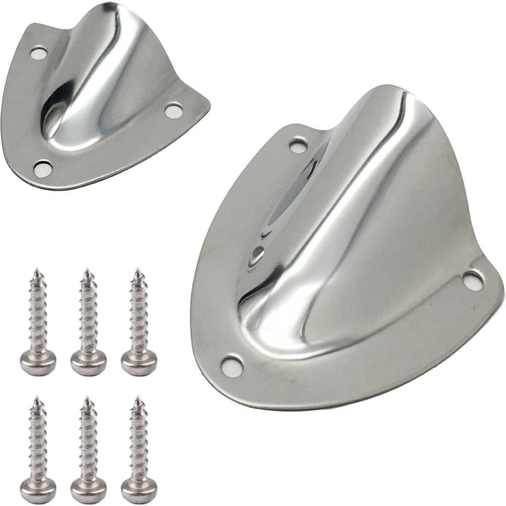 Bamboohart -Stainless Steel Clam Shell Vent Wire Cable Cover Outlet Cap ...